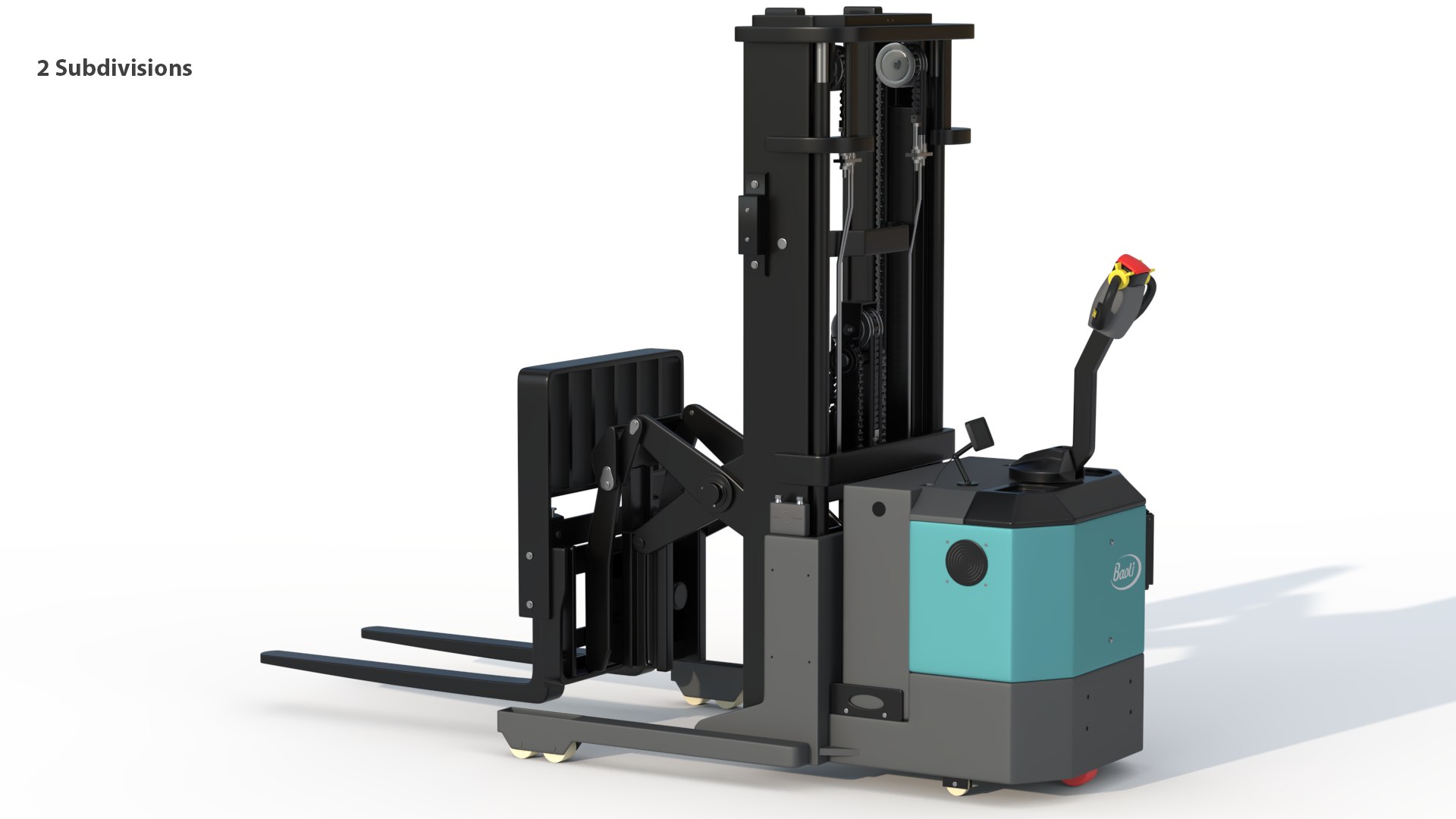 3D Baoli ER15-101 Electric Pallet Reach Stacker Model - TurboSquid 2389993
