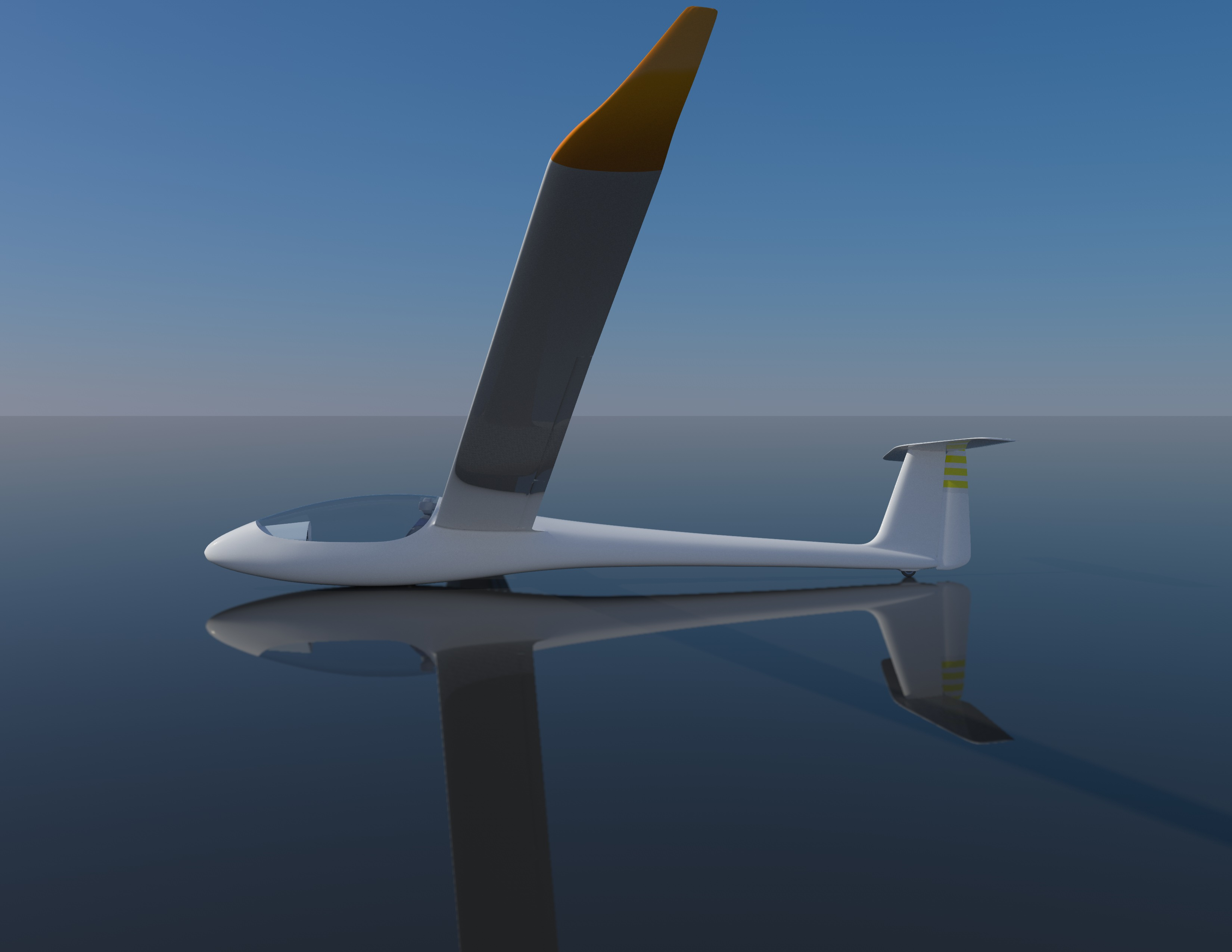 sailplane glider 3d model