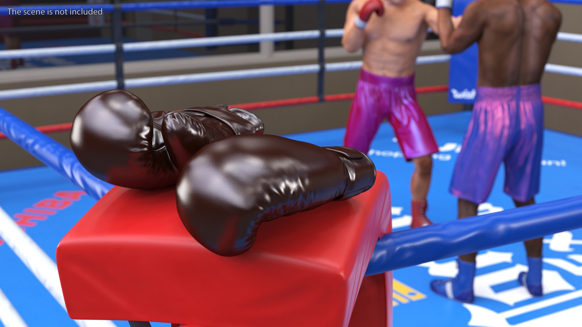 3D model Training Boxing Gloves Brown Leather - TurboSquid 2152167
