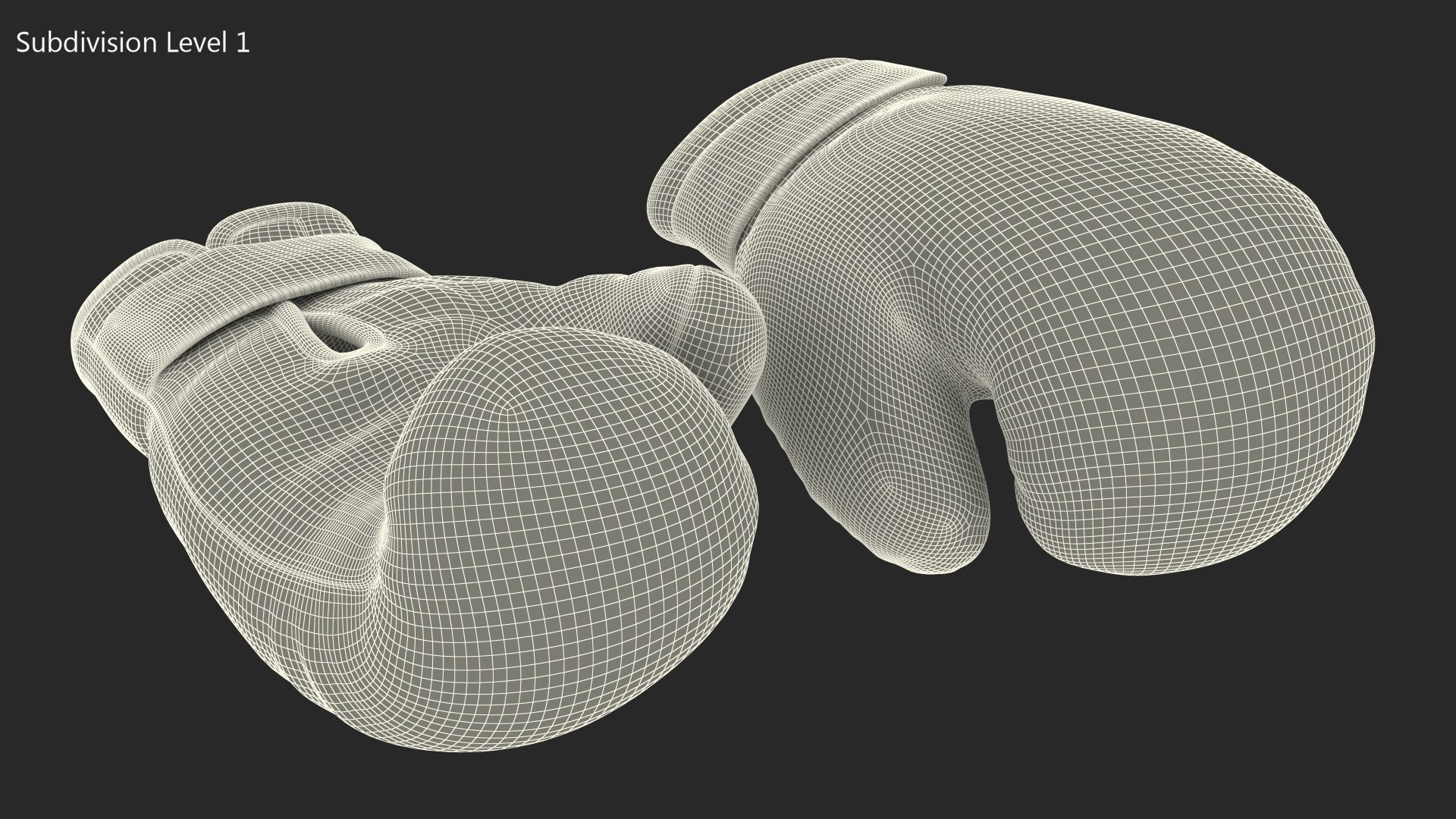 3D model Training Boxing Gloves Brown Leather - TurboSquid 2152167
