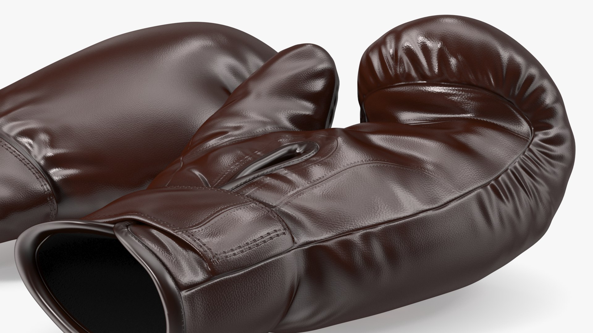 3D model Training Boxing Gloves Brown Leather - TurboSquid 2152167