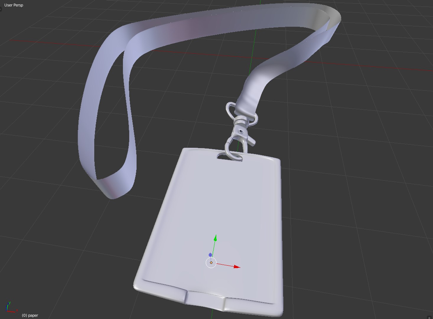 3d Badge Modelled Blender Model