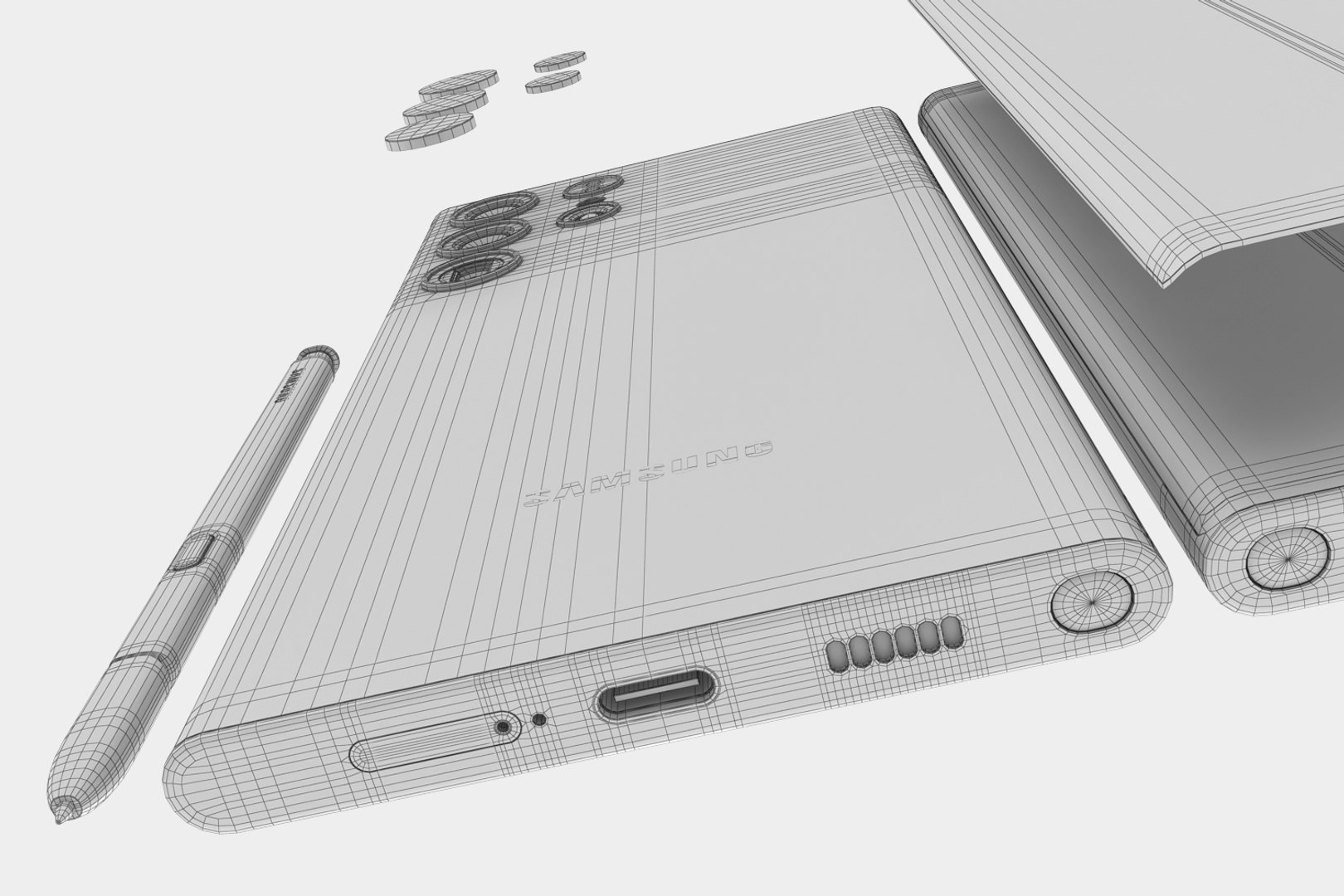 Samsung Galaxy S22 Ultra V1 3D Model - TurboSquid 1833871