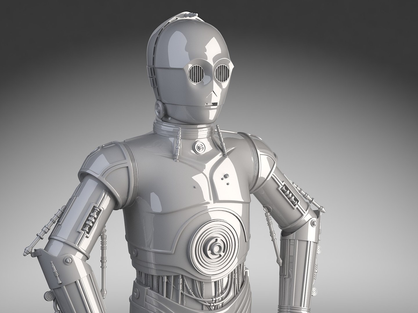 3d Star Wars Droid Model