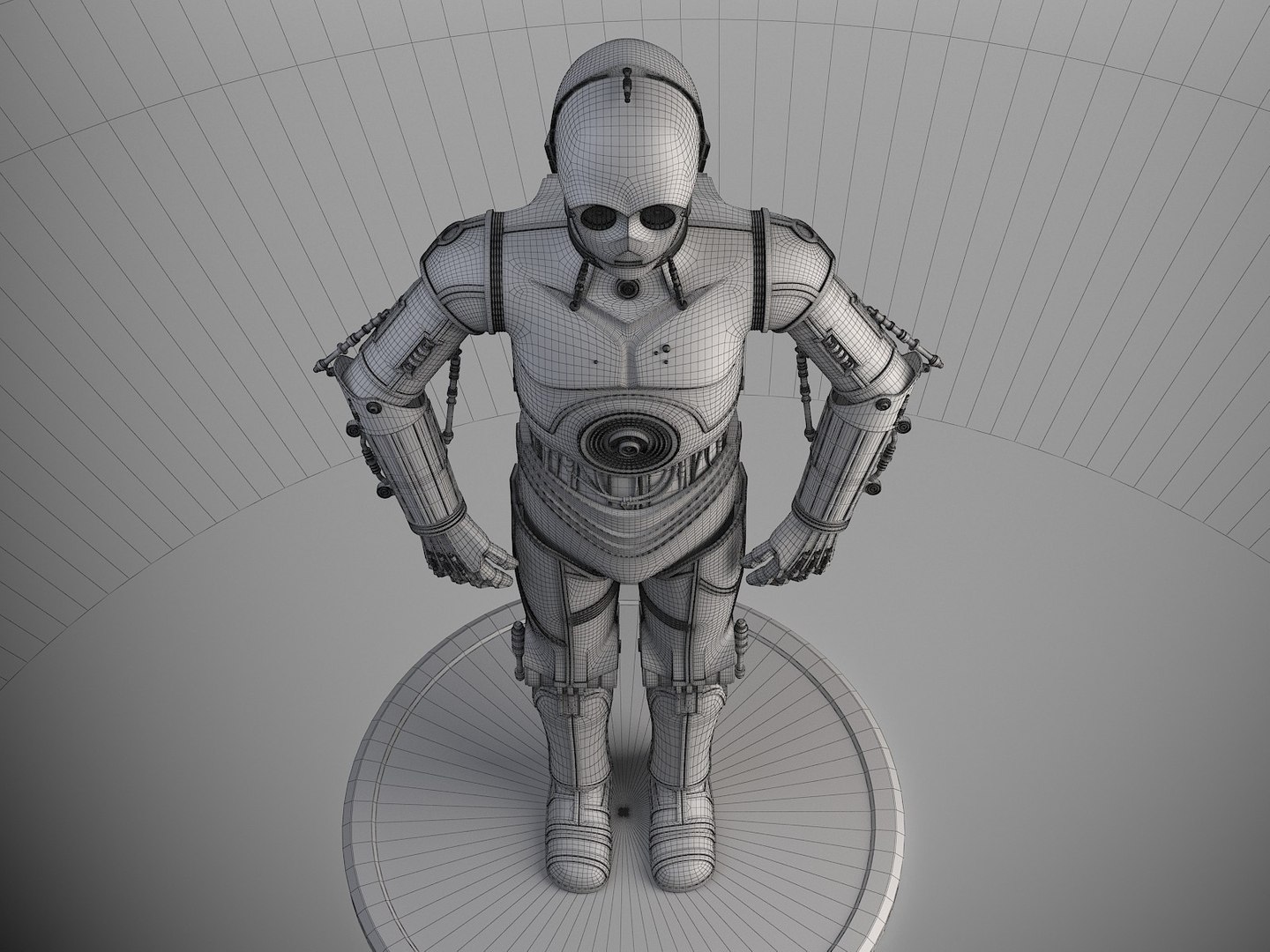 3d Star Wars Droid Model