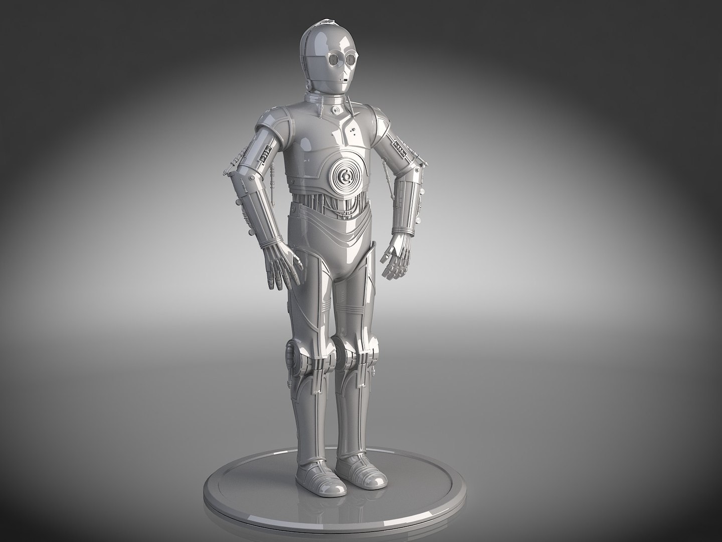 3d Star Wars Droid Model
