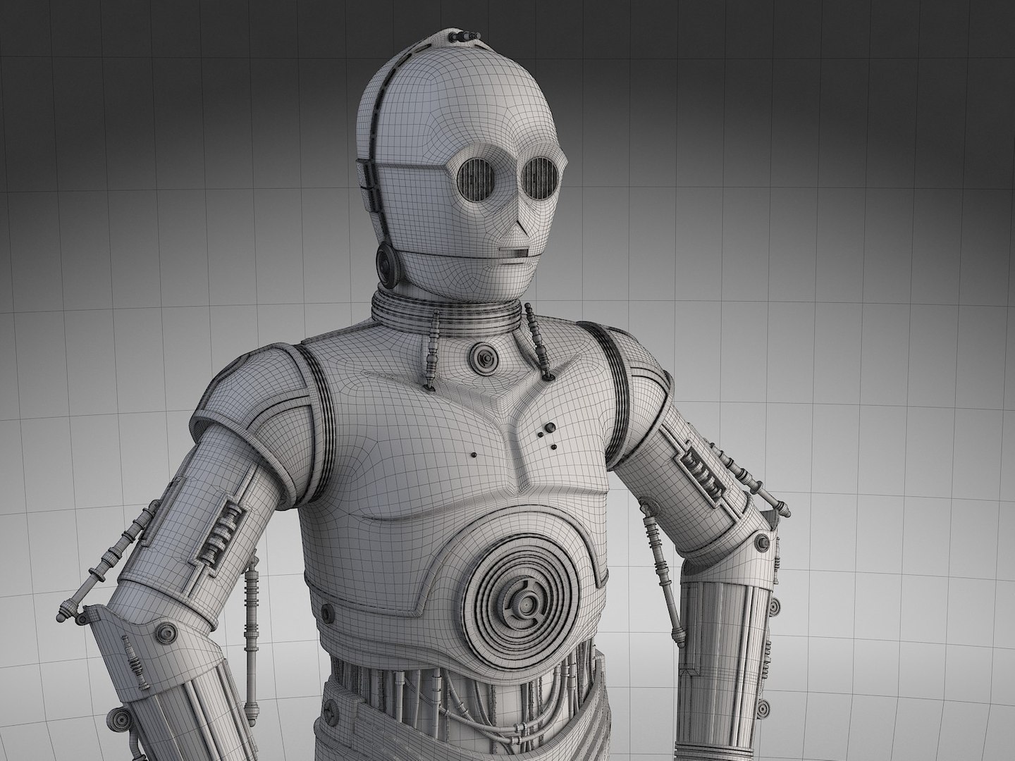 3d Star Wars Droid Model