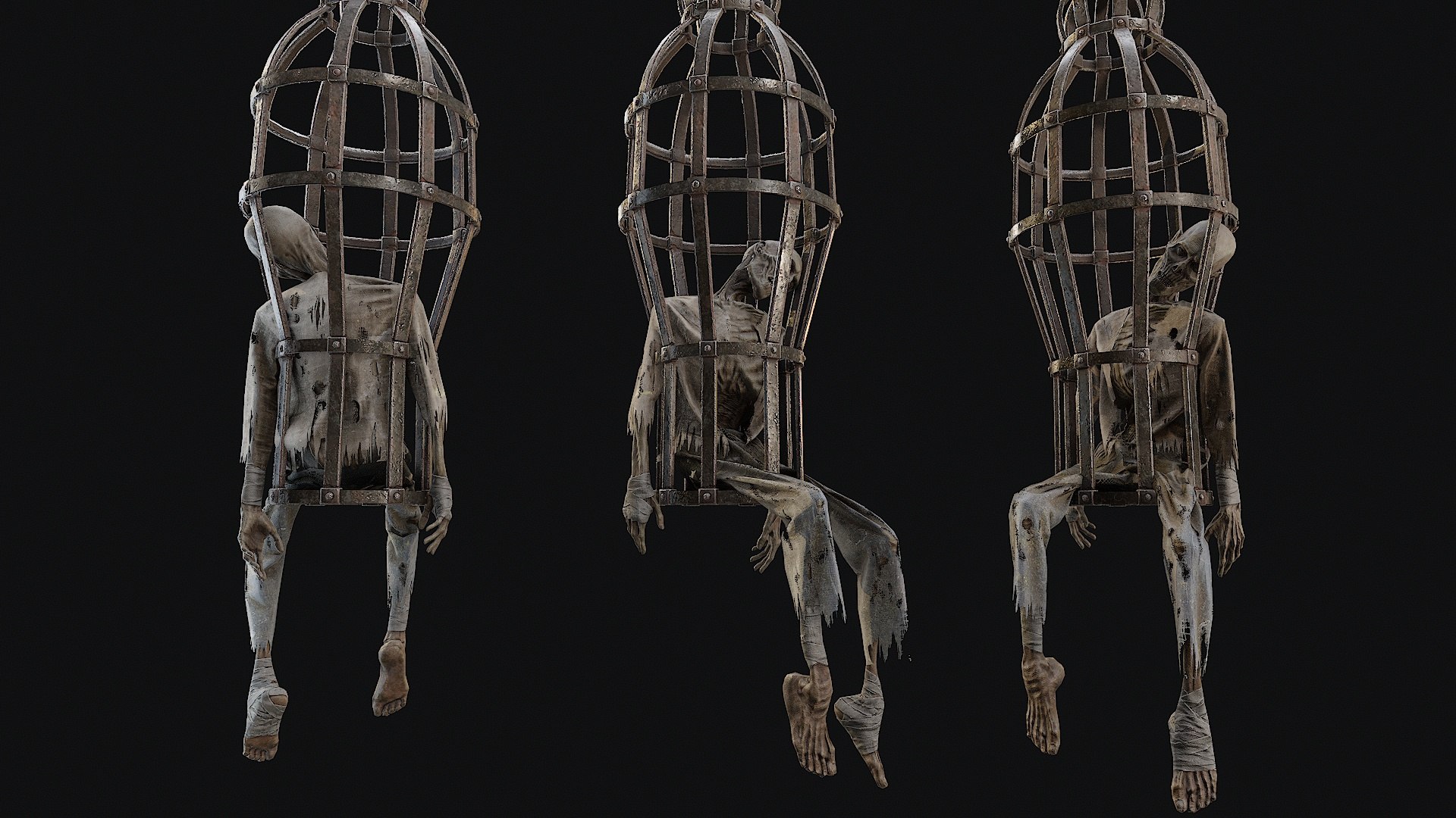 Prisoner Corpse In Cage 3 3D - TurboSquid 2399386