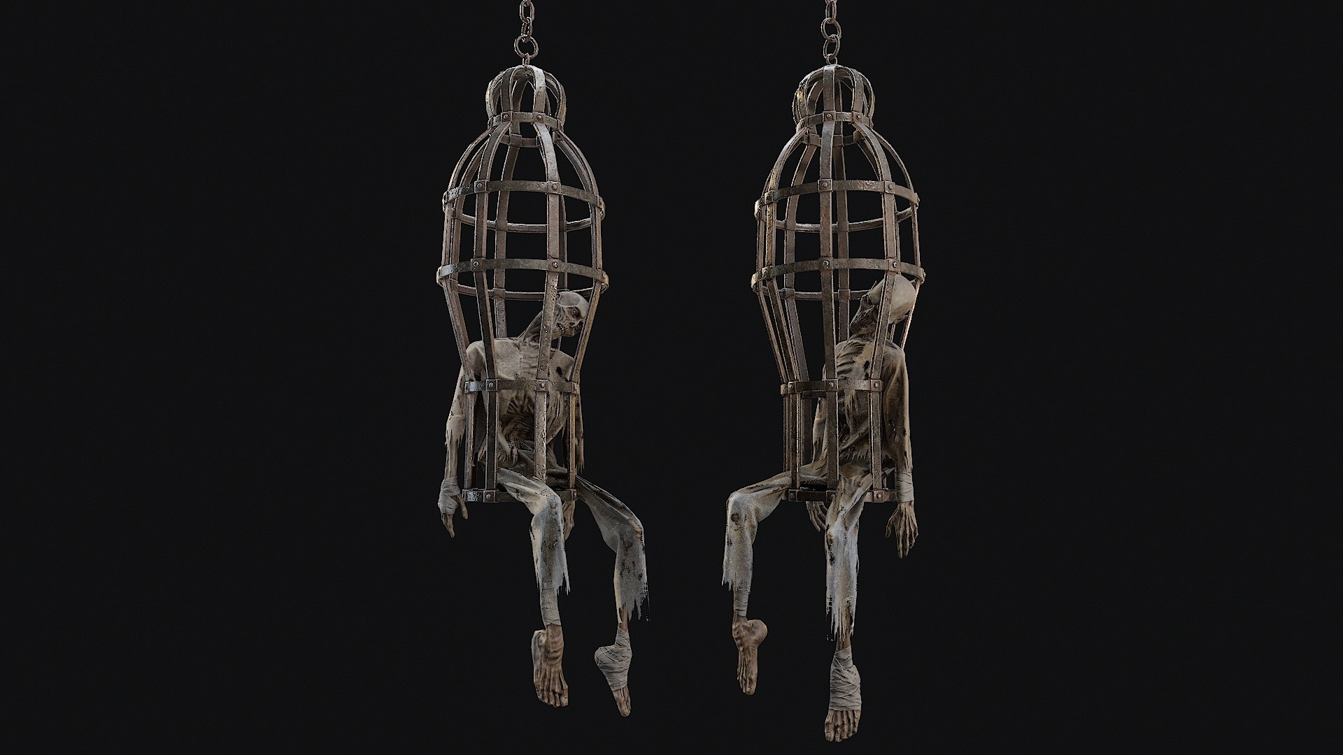 Prisoner Corpse In Cage 3 3D - TurboSquid 2399386