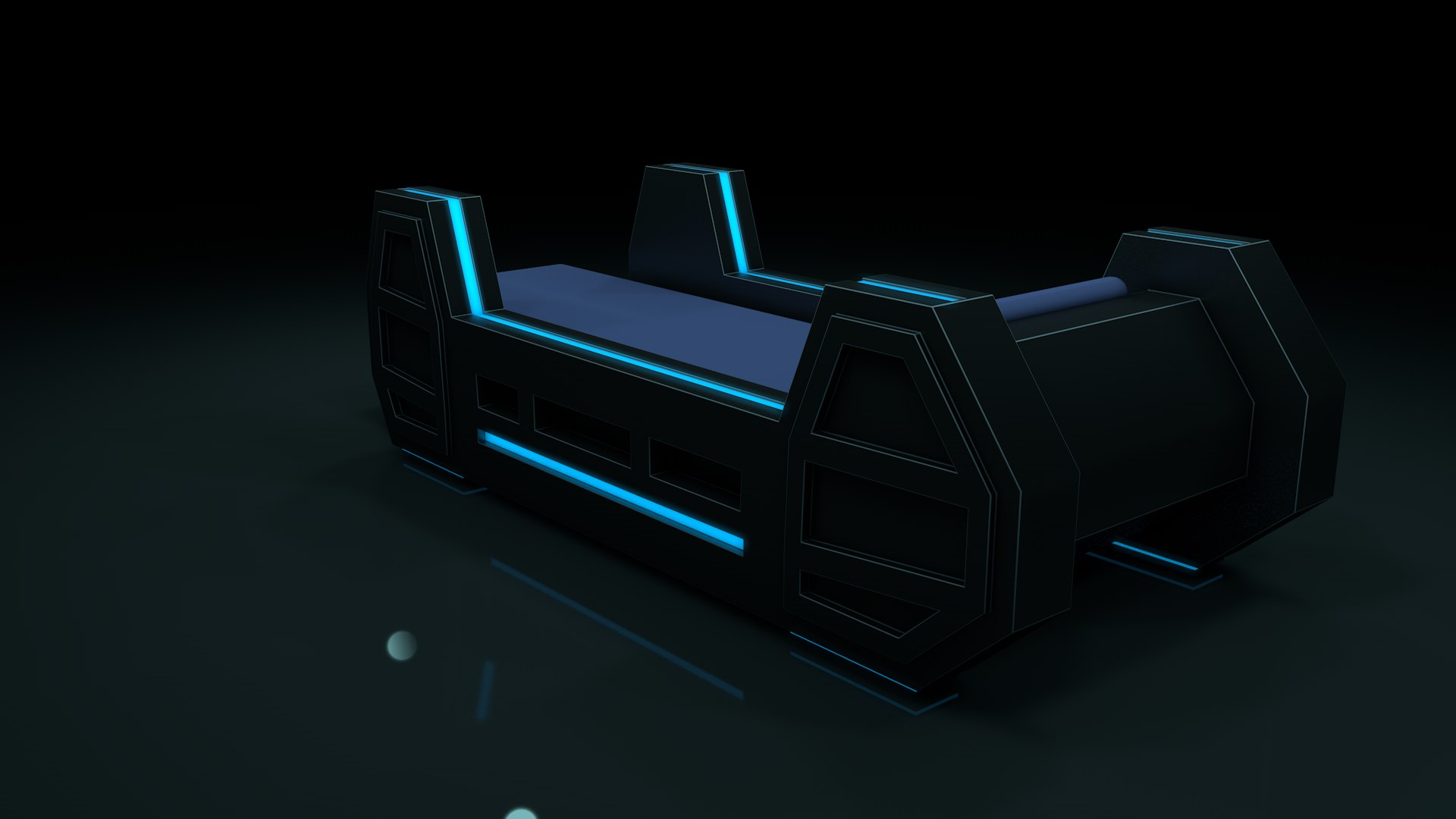 Sci Fi Bed Model - TurboSquid 2236065