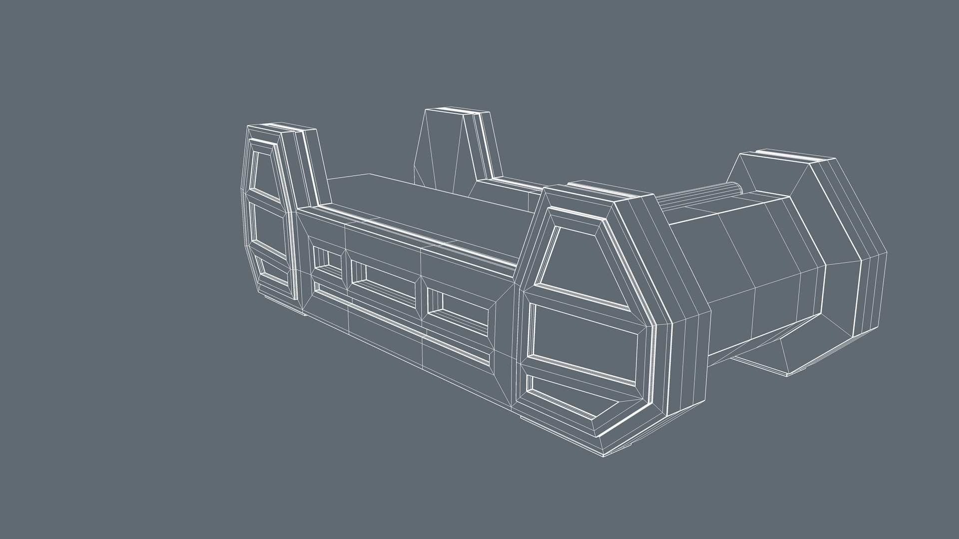 Sci Fi Bed Model - TurboSquid 2236065