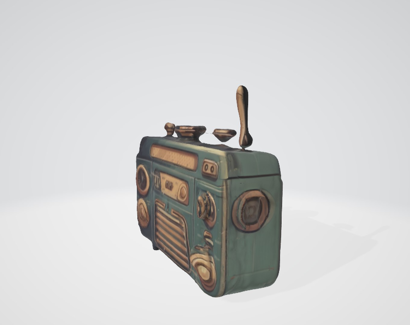 Vintage Futuristic Radio 3D Asset 3D - TurboSquid 2284933