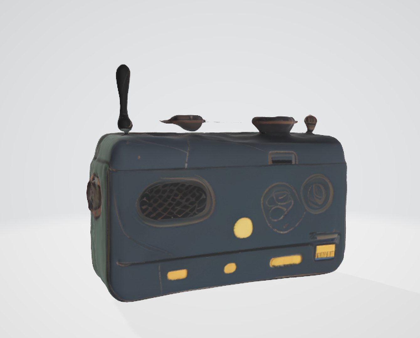 Vintage Futuristic Radio 3D Asset 3D - TurboSquid 2284933