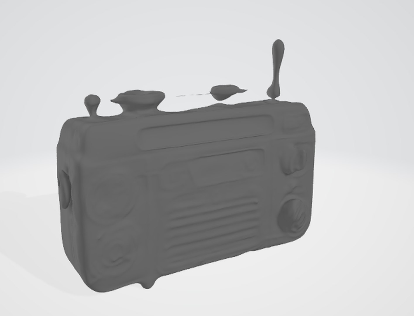 Vintage Futuristic Radio 3D Asset 3D - TurboSquid 2284933