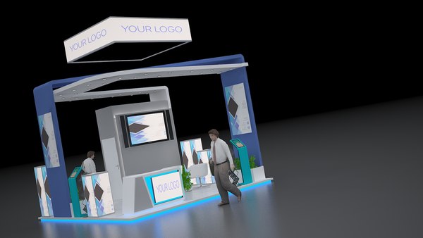Exhibition expo stand model - TurboSquid 1398855