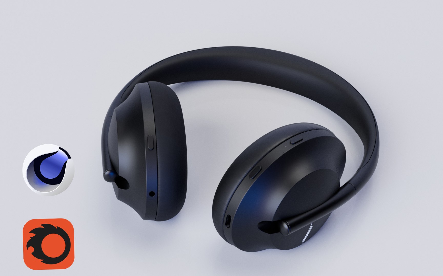 BOSE Headphones 700 Black 3D model - TurboSquid 1999624