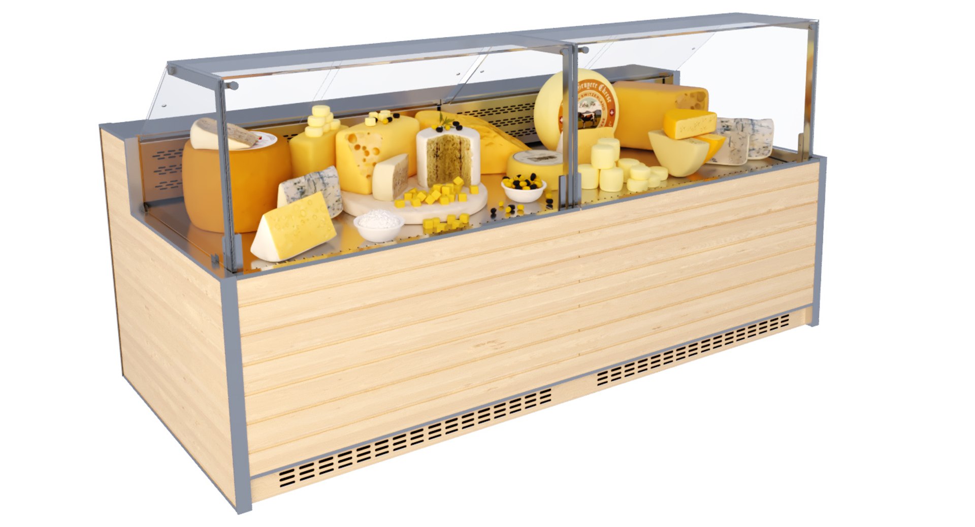 Showcase cheese 3D model - TurboSquid 1389964