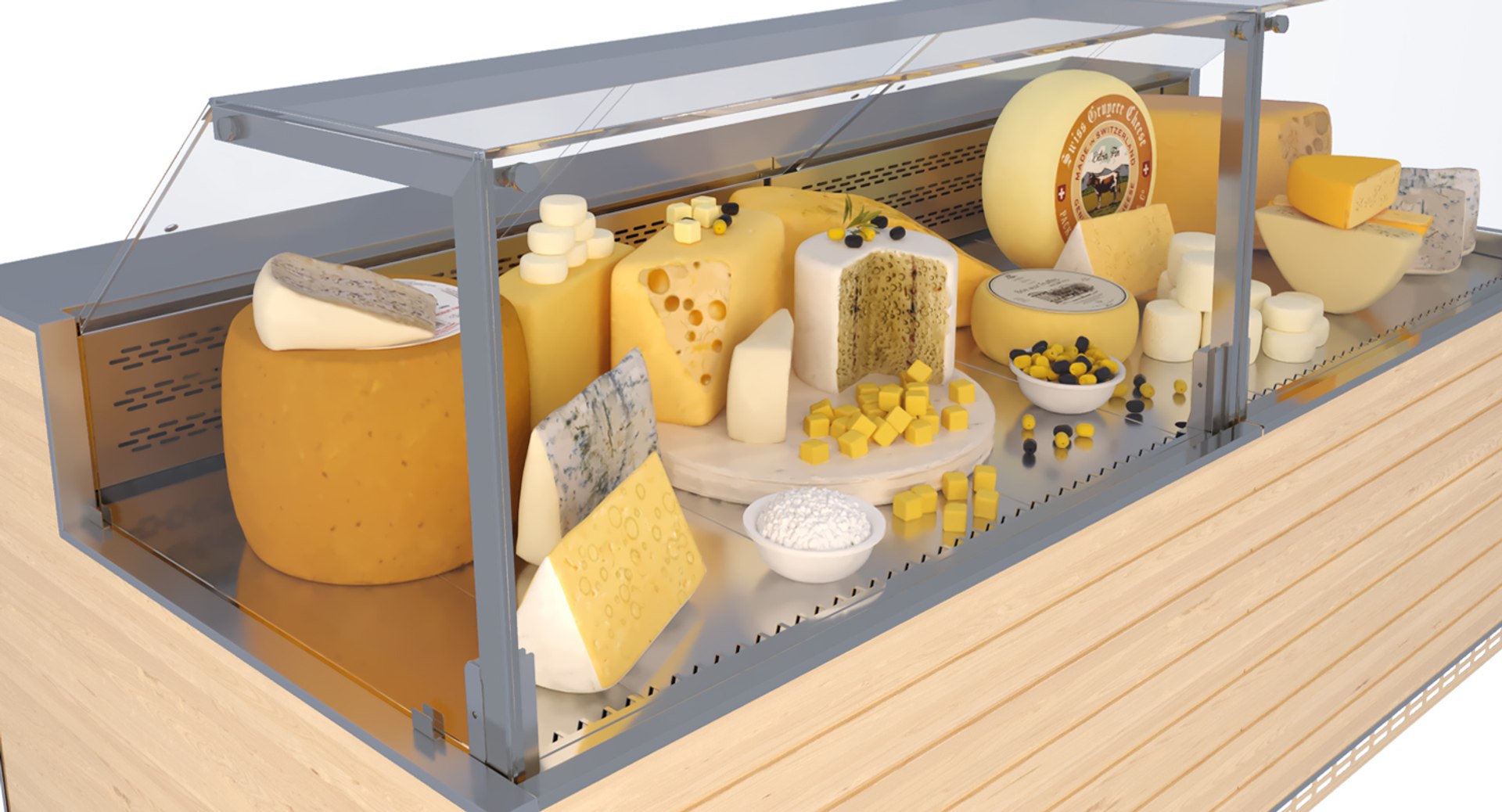 Showcase cheese 3D model - TurboSquid 1389964