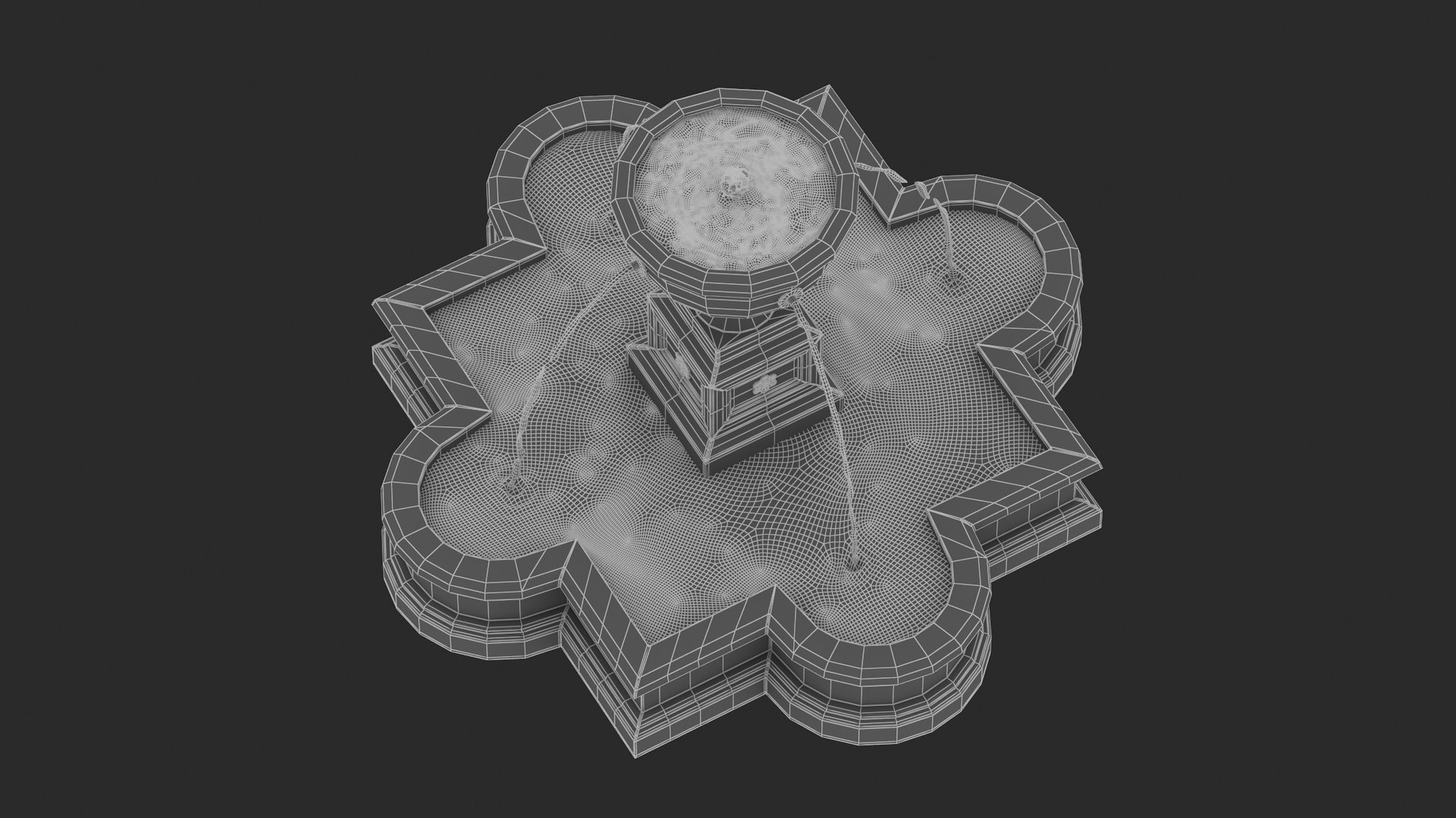 Fountain 04 PBR Realistic 3D Model - TurboSquid 2049472