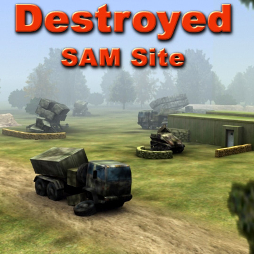 Ruined Sam Military 3d Model