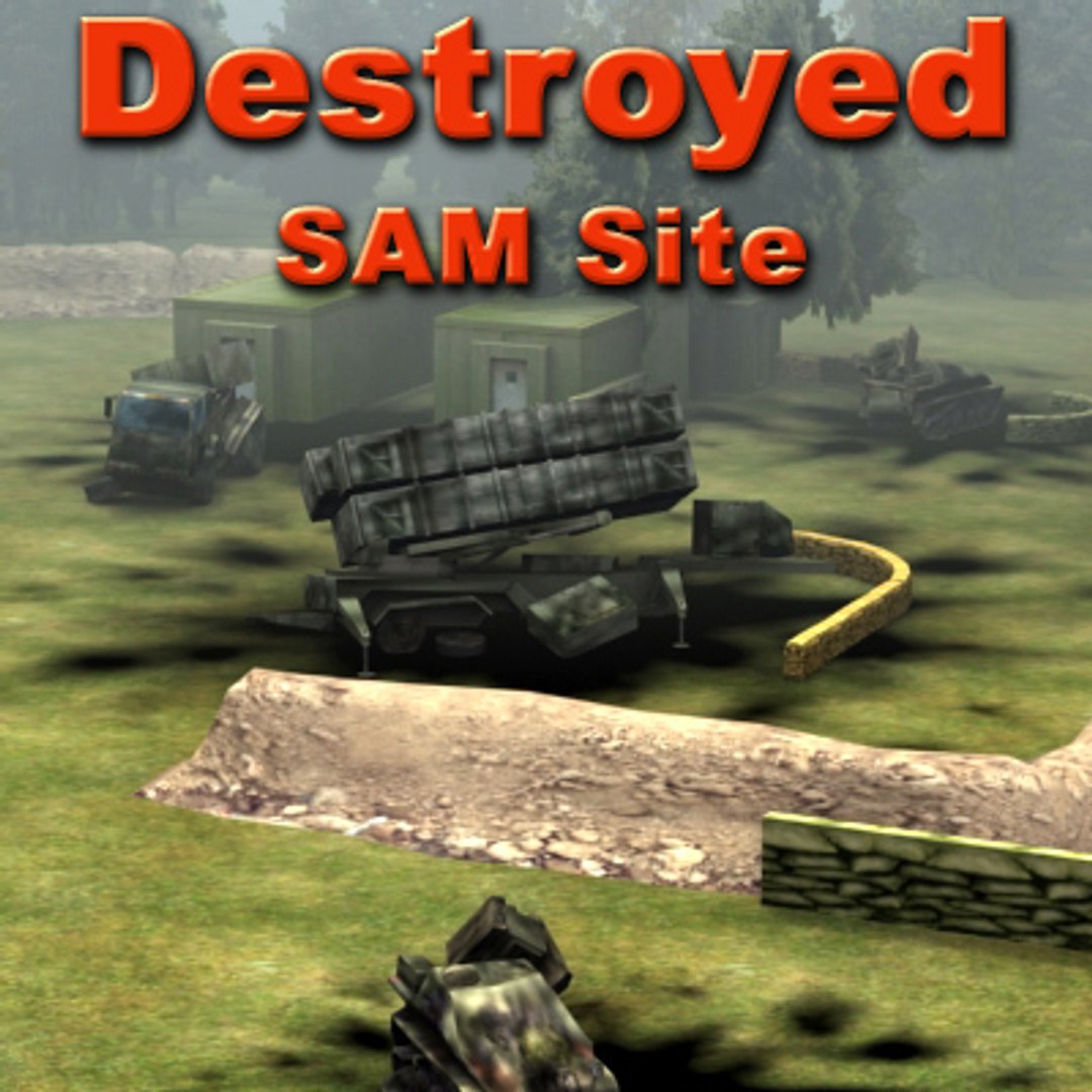 Ruined Sam Military 3d Model