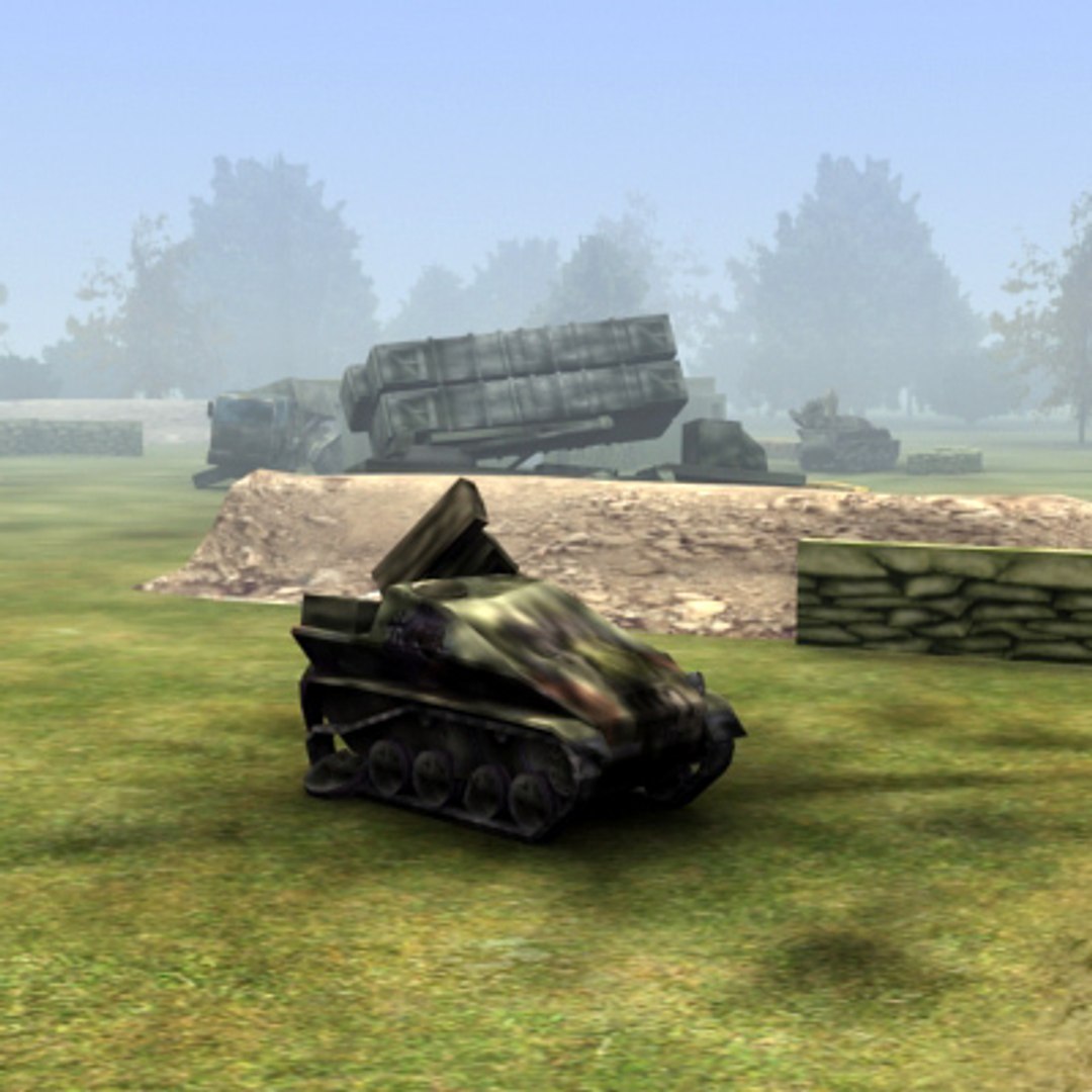 Ruined Sam Military 3d Model