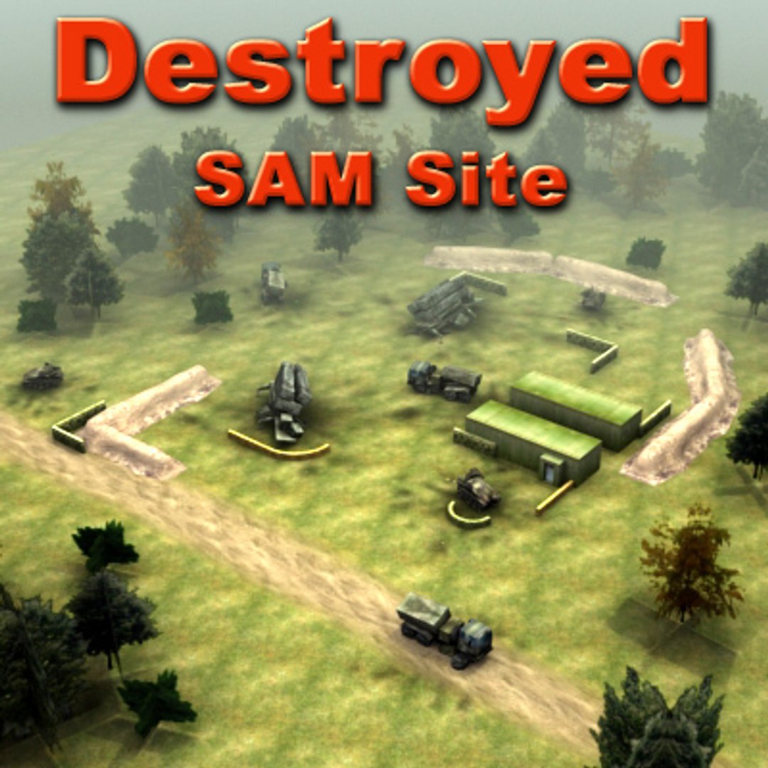 Ruined Sam Military 3d Model