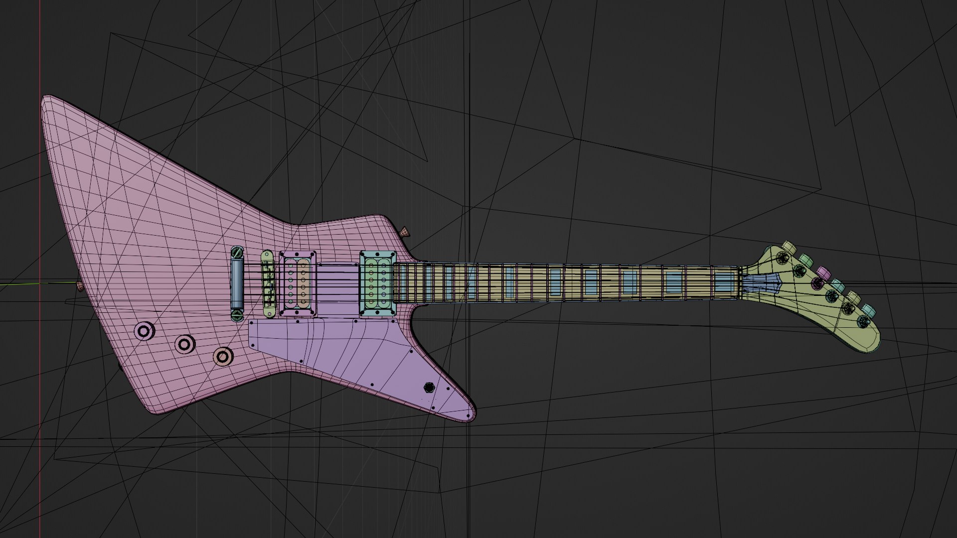 Explorer Style Guitar 3D Model - TurboSquid 1840662