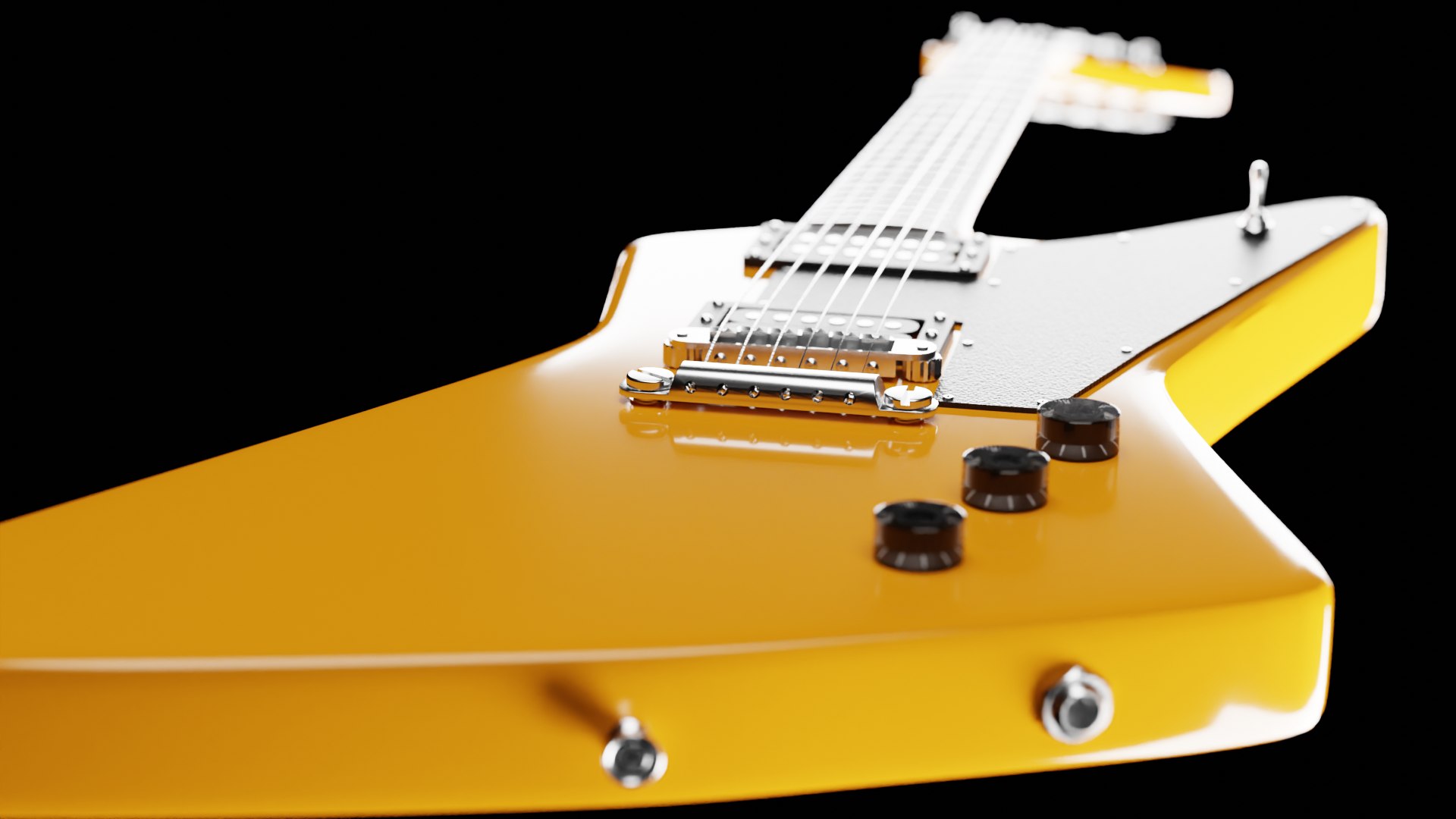 Explorer Style Guitar 3D Model - TurboSquid 1840662