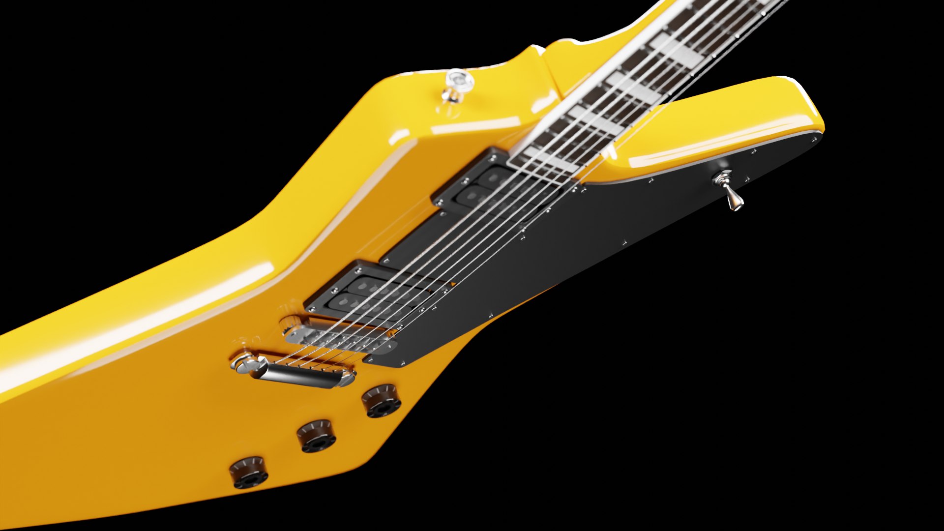 Explorer Style Guitar 3D Model - TurboSquid 1840662