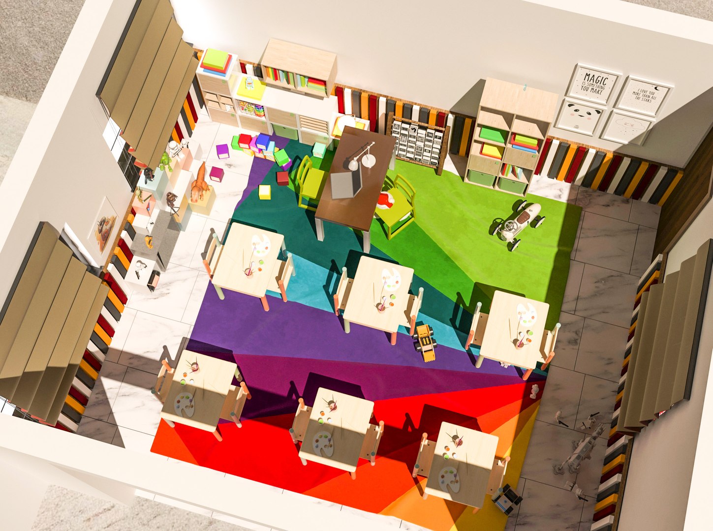 3D Model Creche Kindergarten Design - TurboSquid 1465445