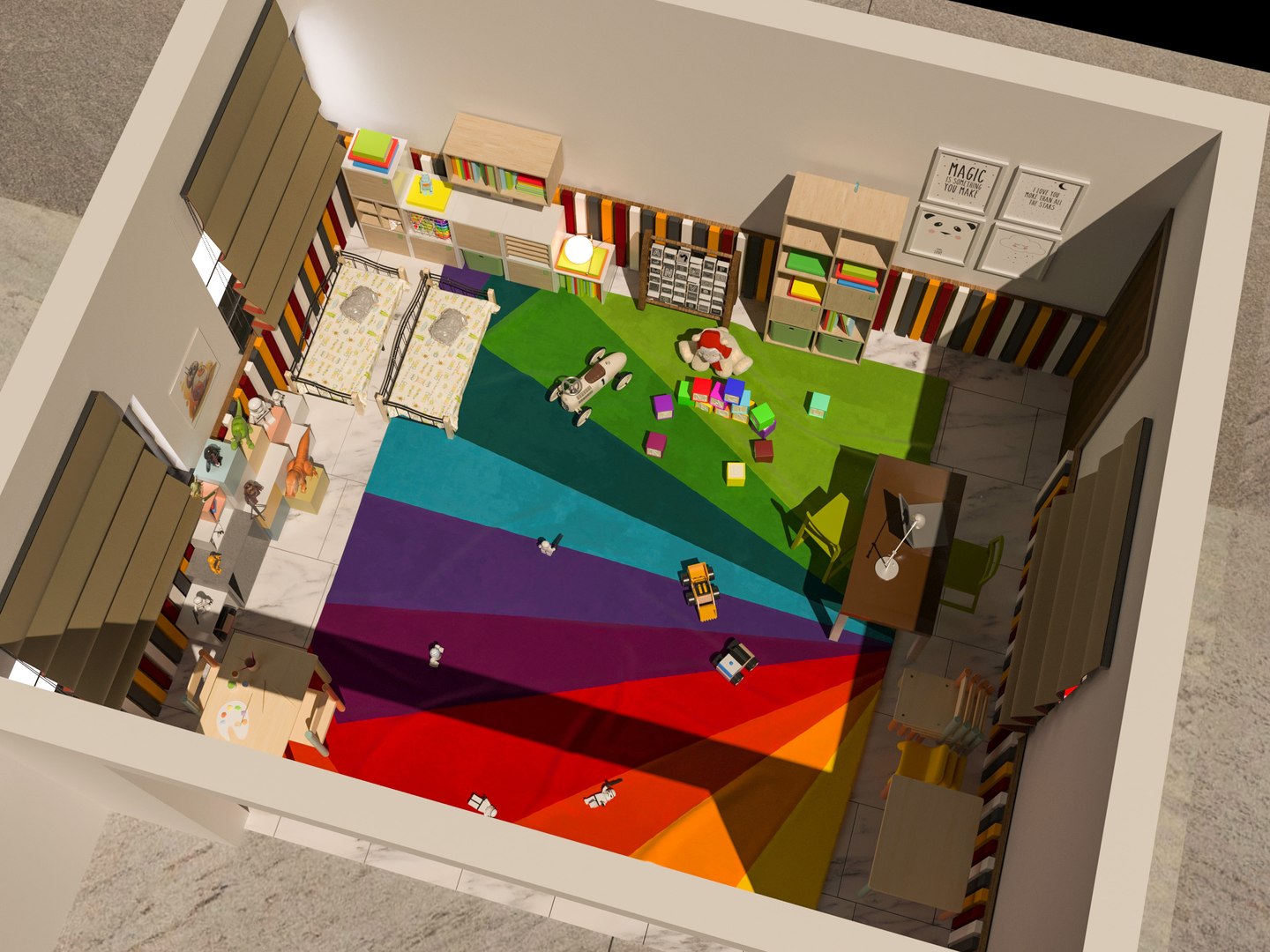 3D Model Creche Kindergarten Design - TurboSquid 1465445