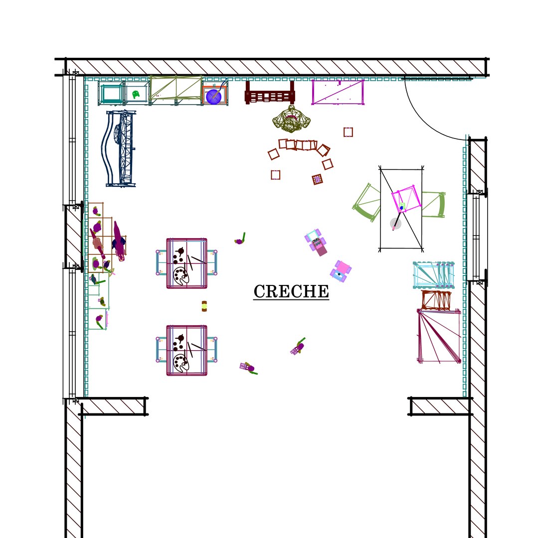 3D model creche kindergarten design - TurboSquid 1465445