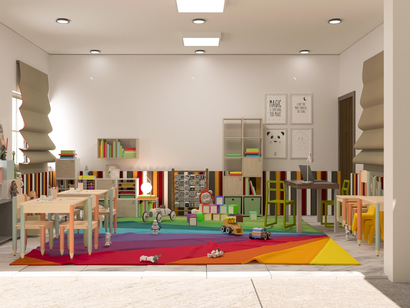 3D Model Creche Kindergarten Design - TurboSquid 1465445