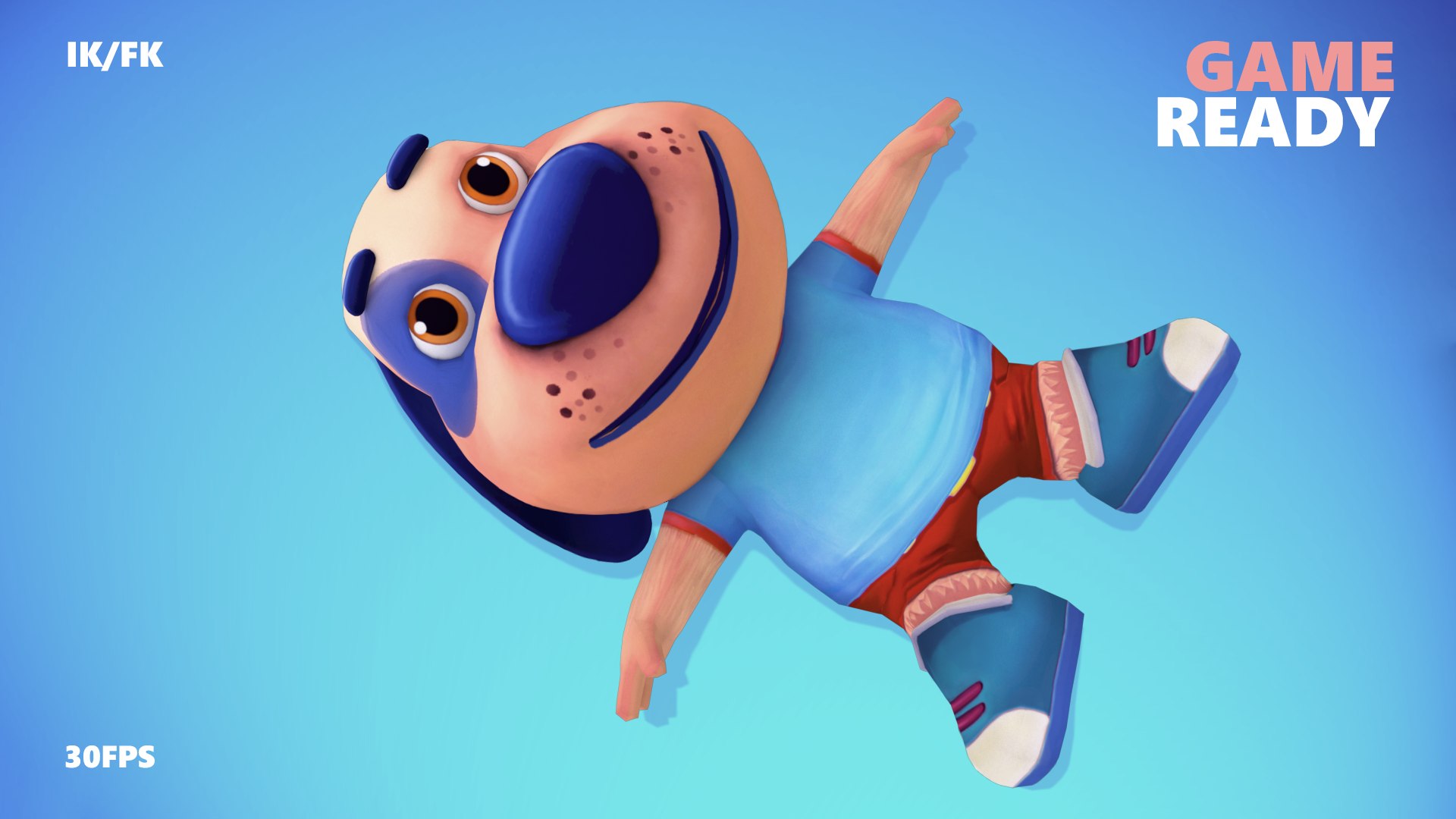 3D Cartoon Dog Animations Rigged - TurboSquid 1468794