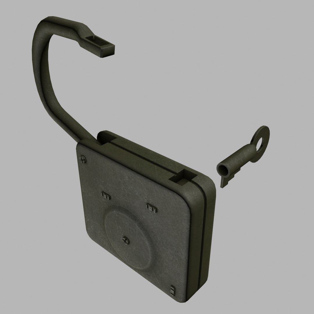 3D Wwii German Padlock Locking - TurboSquid 1415619