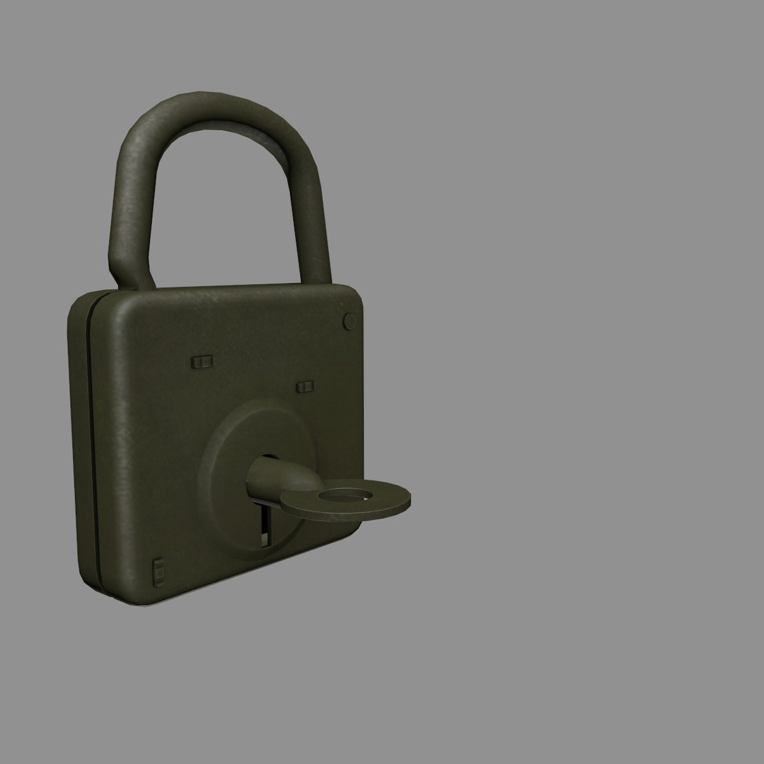 3D Wwii German Padlock Locking - TurboSquid 1415619