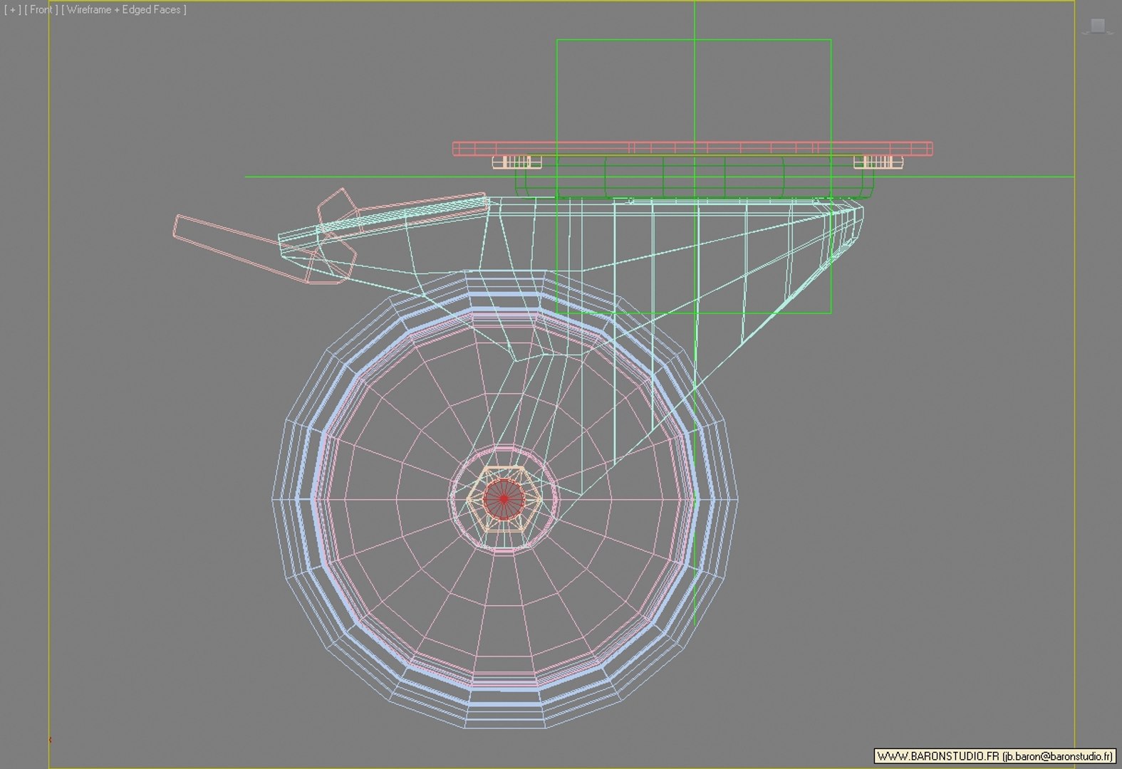 3d Industrial Weel Model