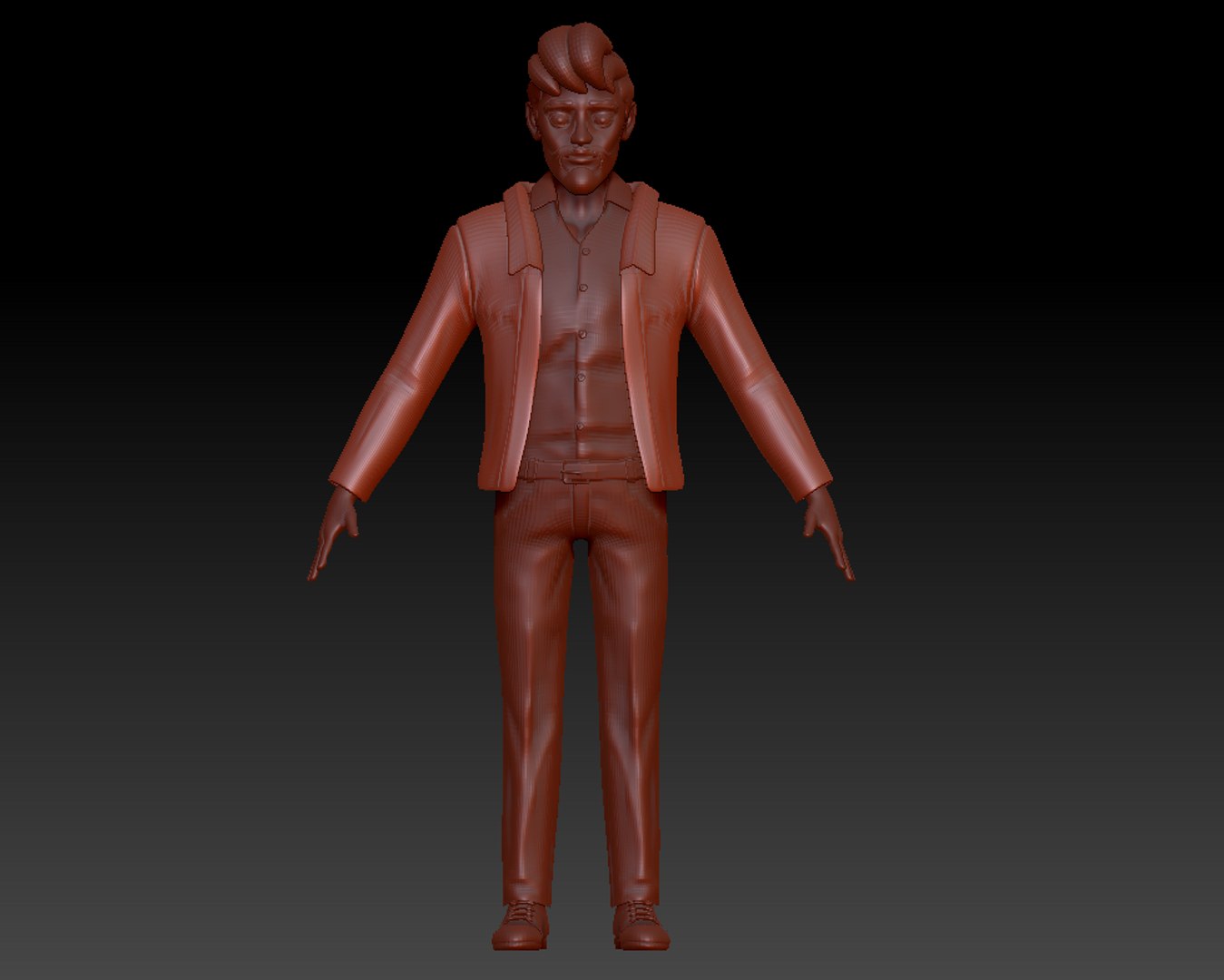 Cartoon Man - base mesh 3D model - TurboSquid 2182124