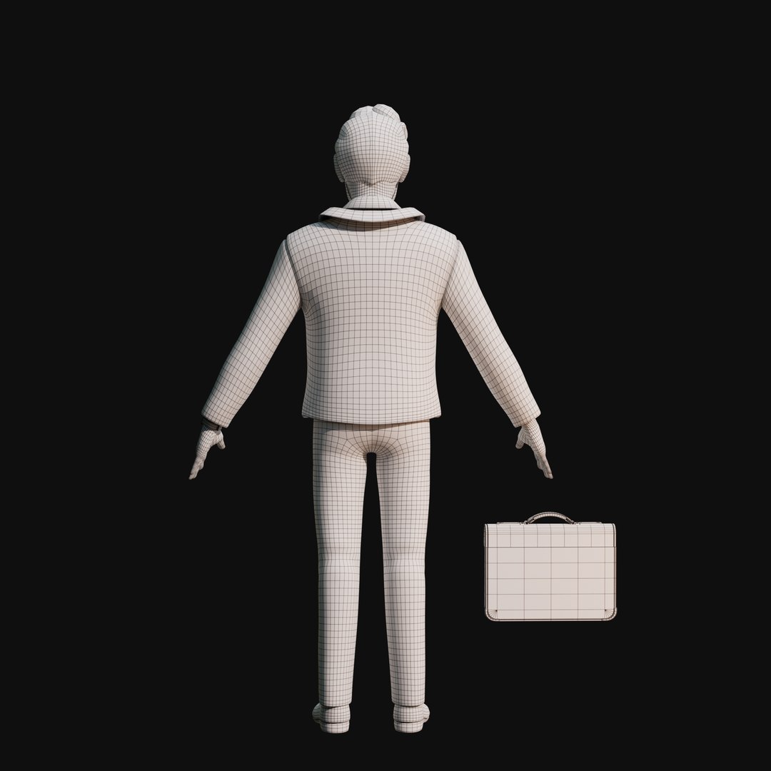 Cartoon Man - base mesh 3D model - TurboSquid 2182124