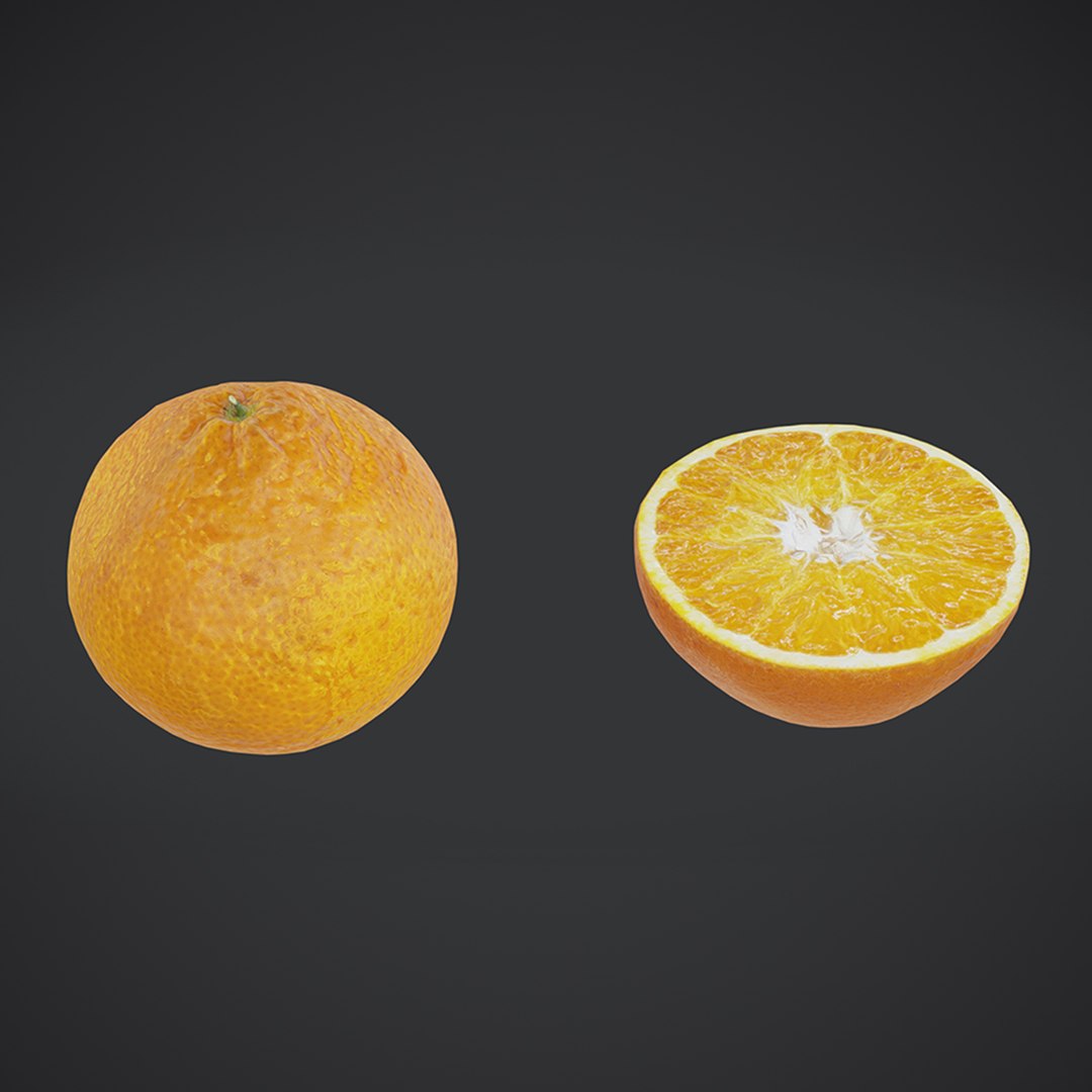 3D Fruit Kinno Mandarin Orange Low Poly - TurboSquid 2371525