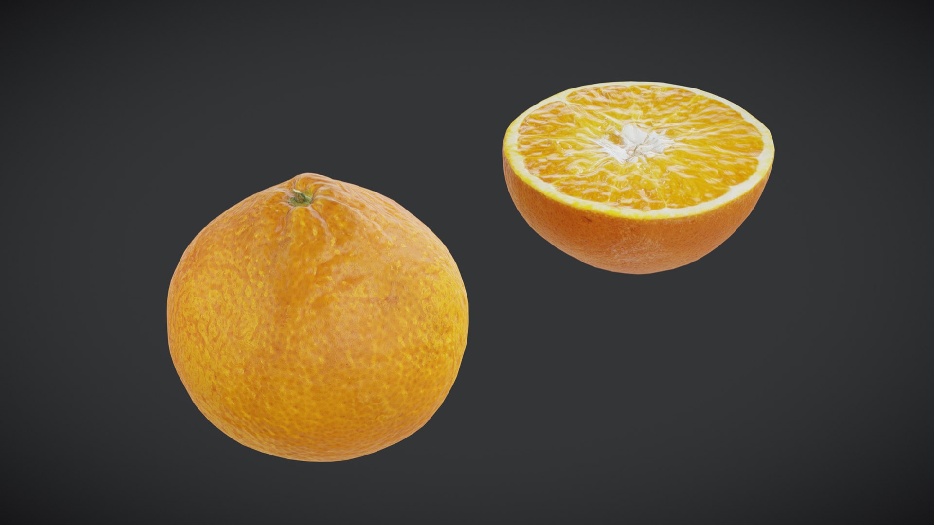 3D Fruit Kinno Mandarin Orange Low Poly - TurboSquid 2371525