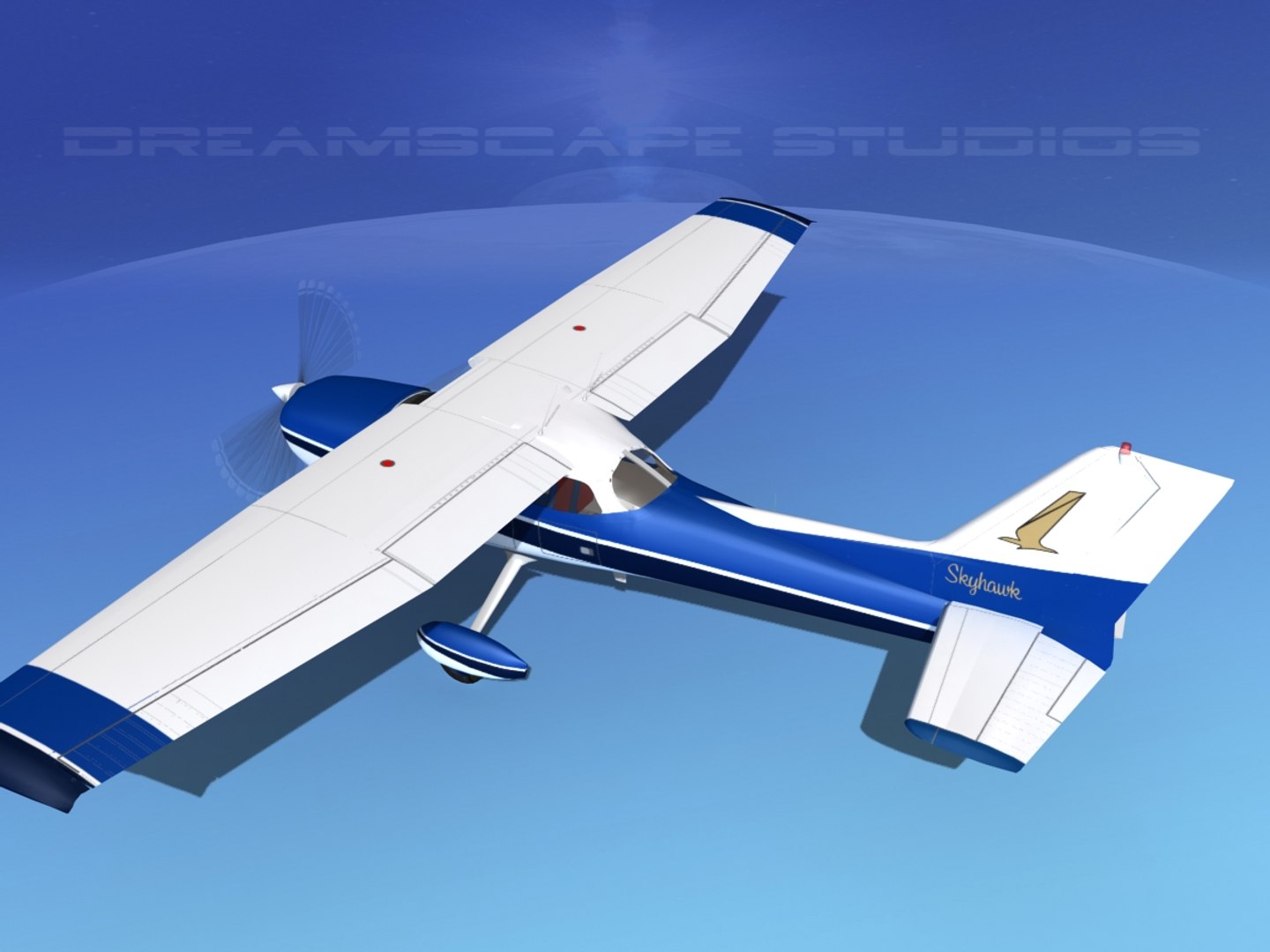 3d Model Cessna 172 Skyhawk 1976
