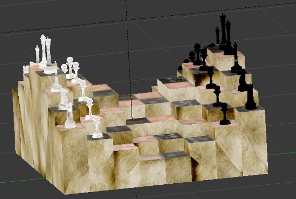 3d 3ds chess set