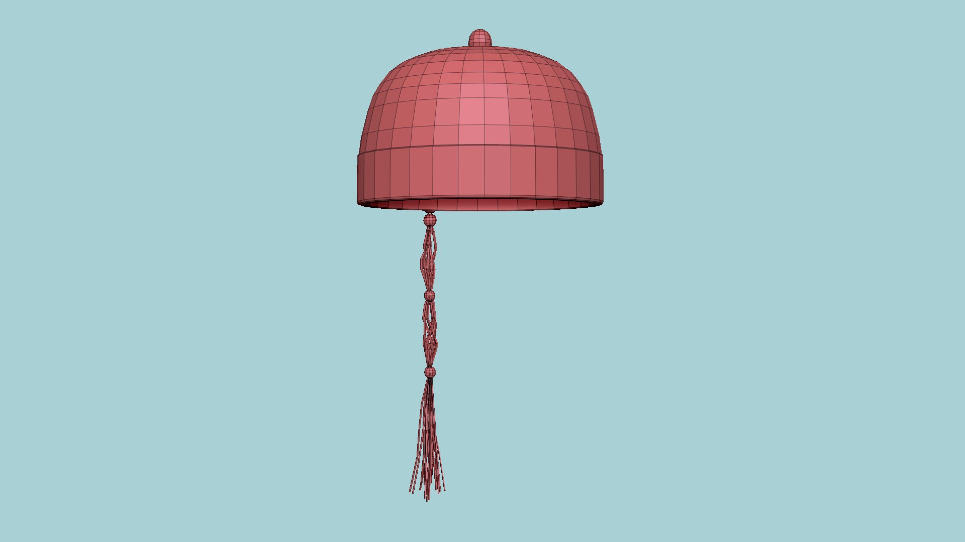 Chinese Traditional Hat A07 Red Yellow - Character Design 3D Model ...