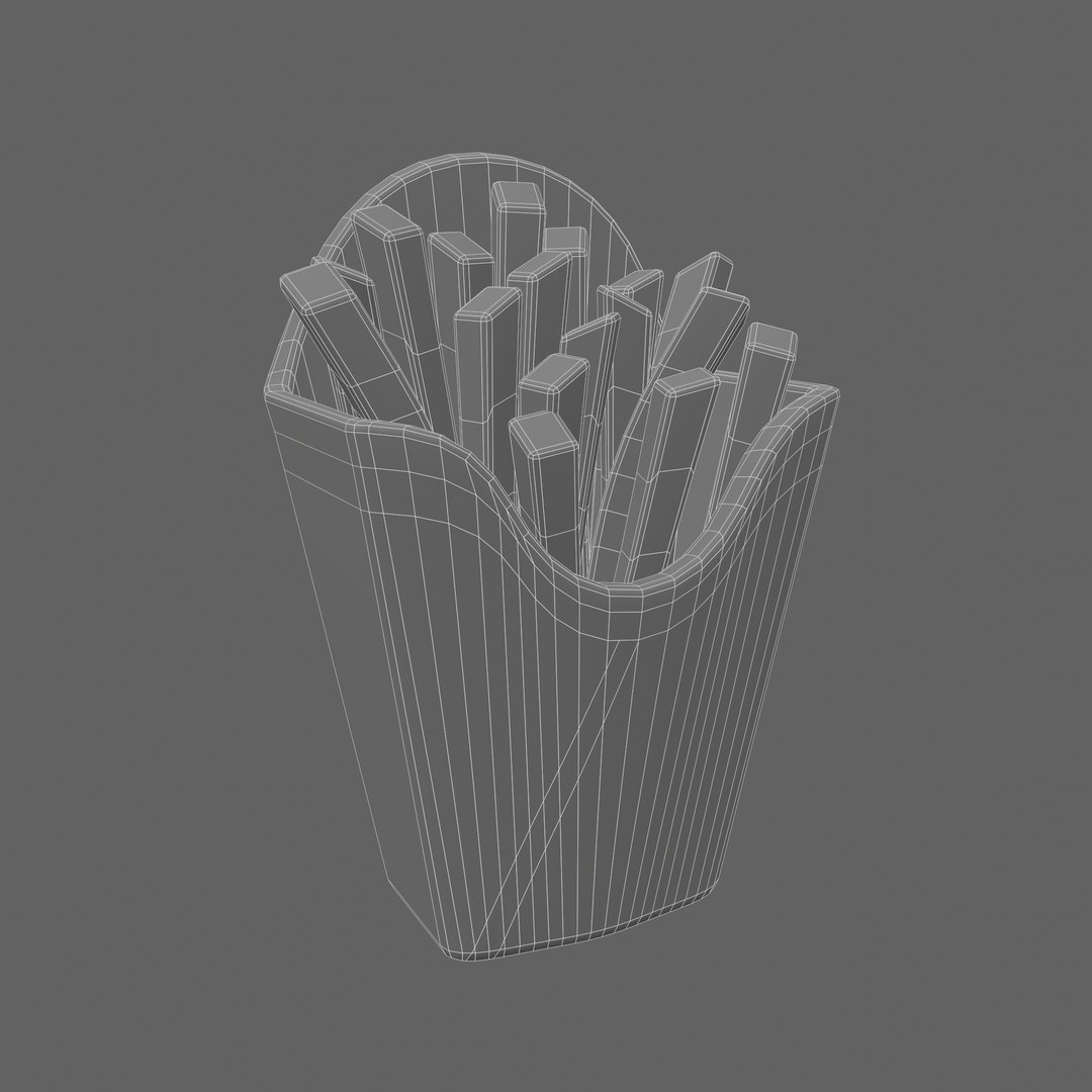Cartoon French Fries 3D Model - TurboSquid 1971142