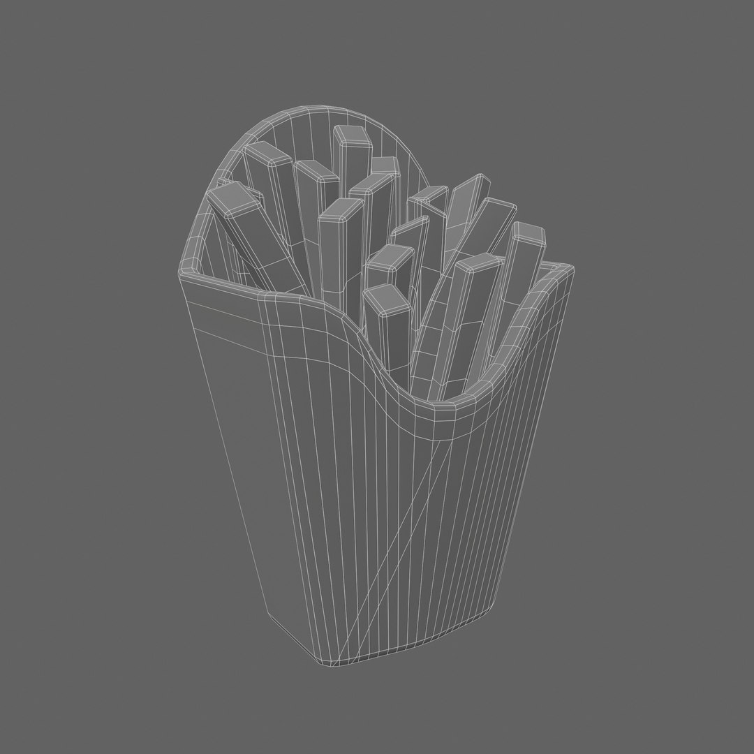 Cartoon French Fries 3D Model - TurboSquid 1971142