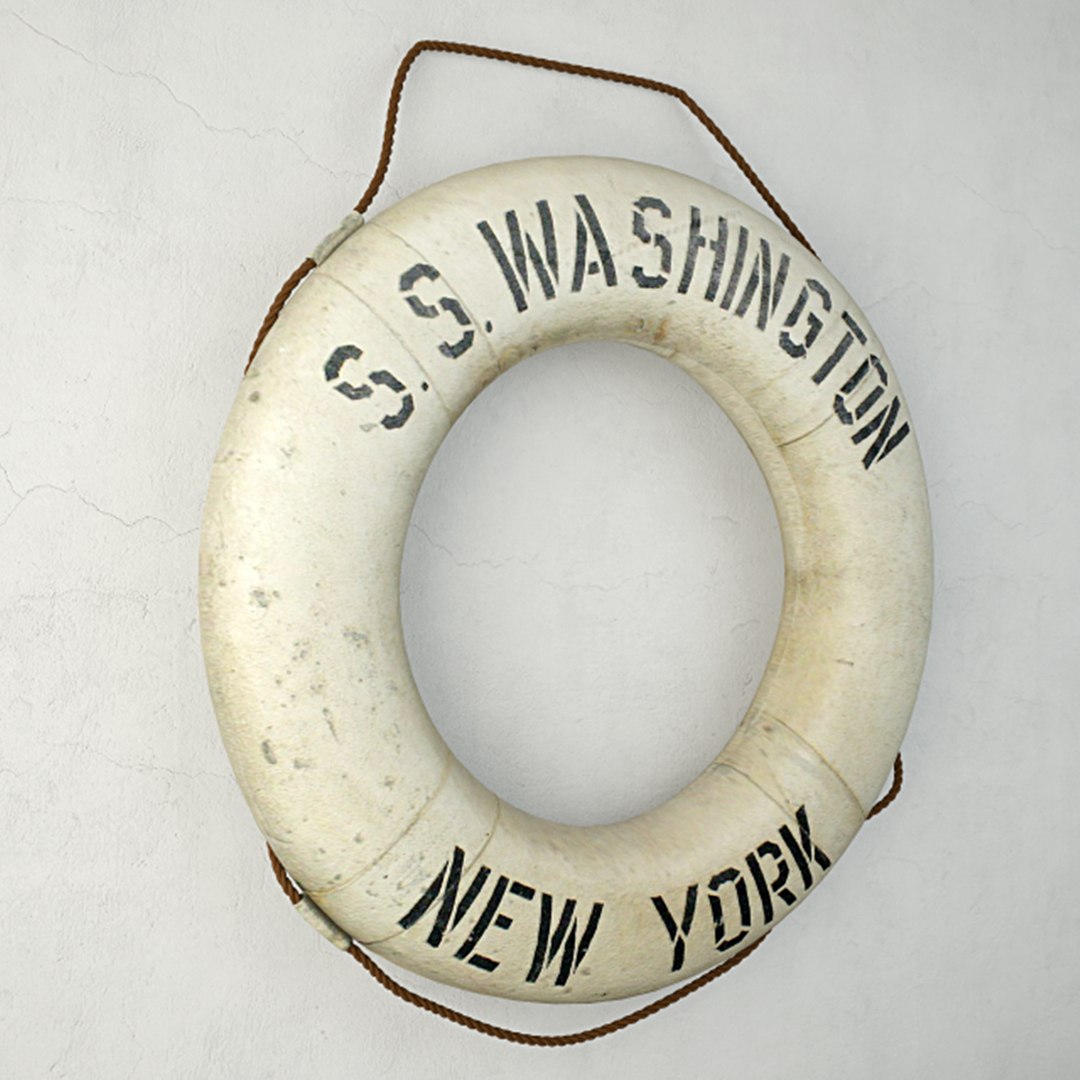 1931 Vintage Life Preserver 3D Model - TurboSquid 1215574