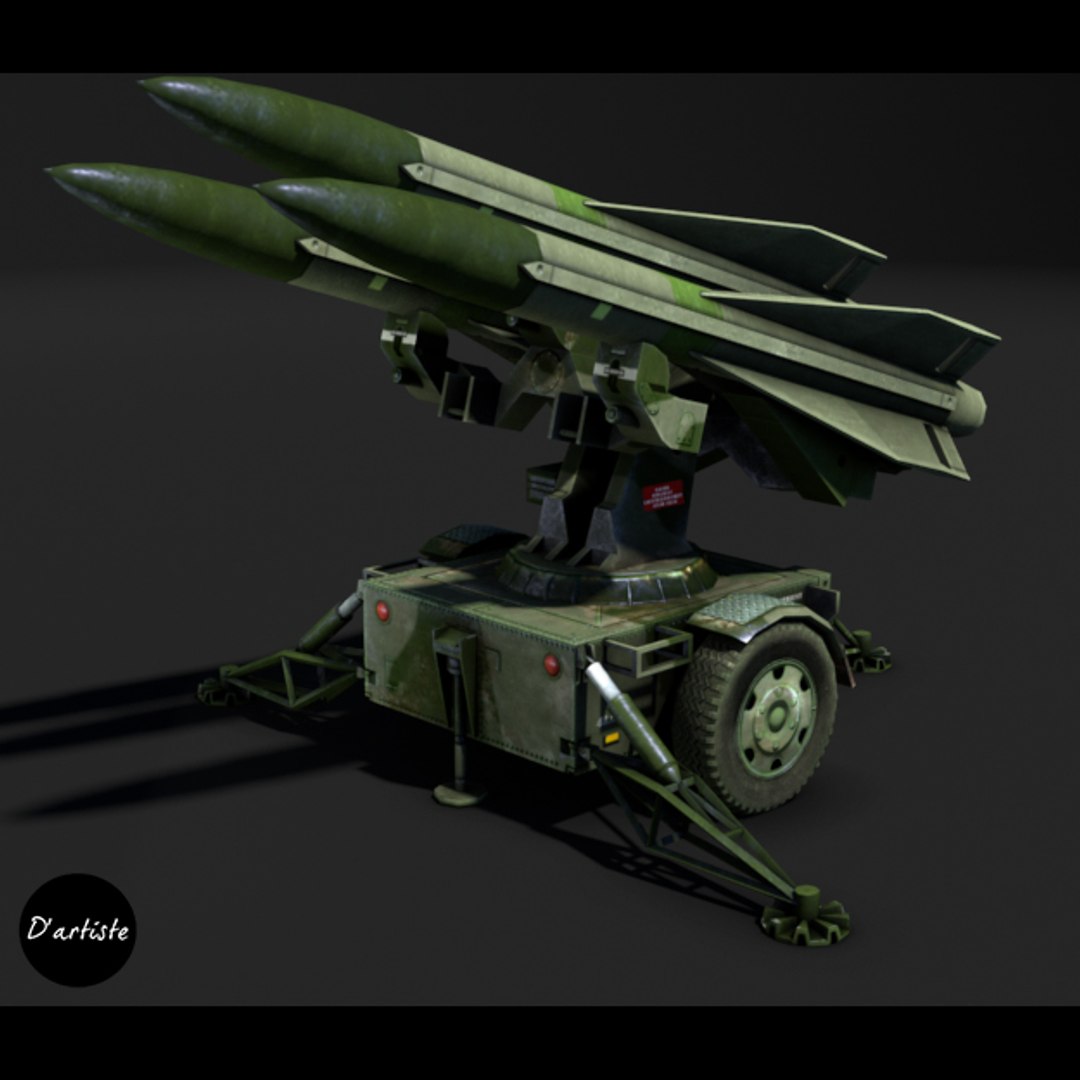 Mim-23 Hawk Launcher 3d Model