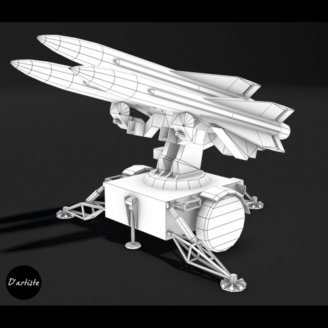 Mim-23 Hawk Launcher 3d Model